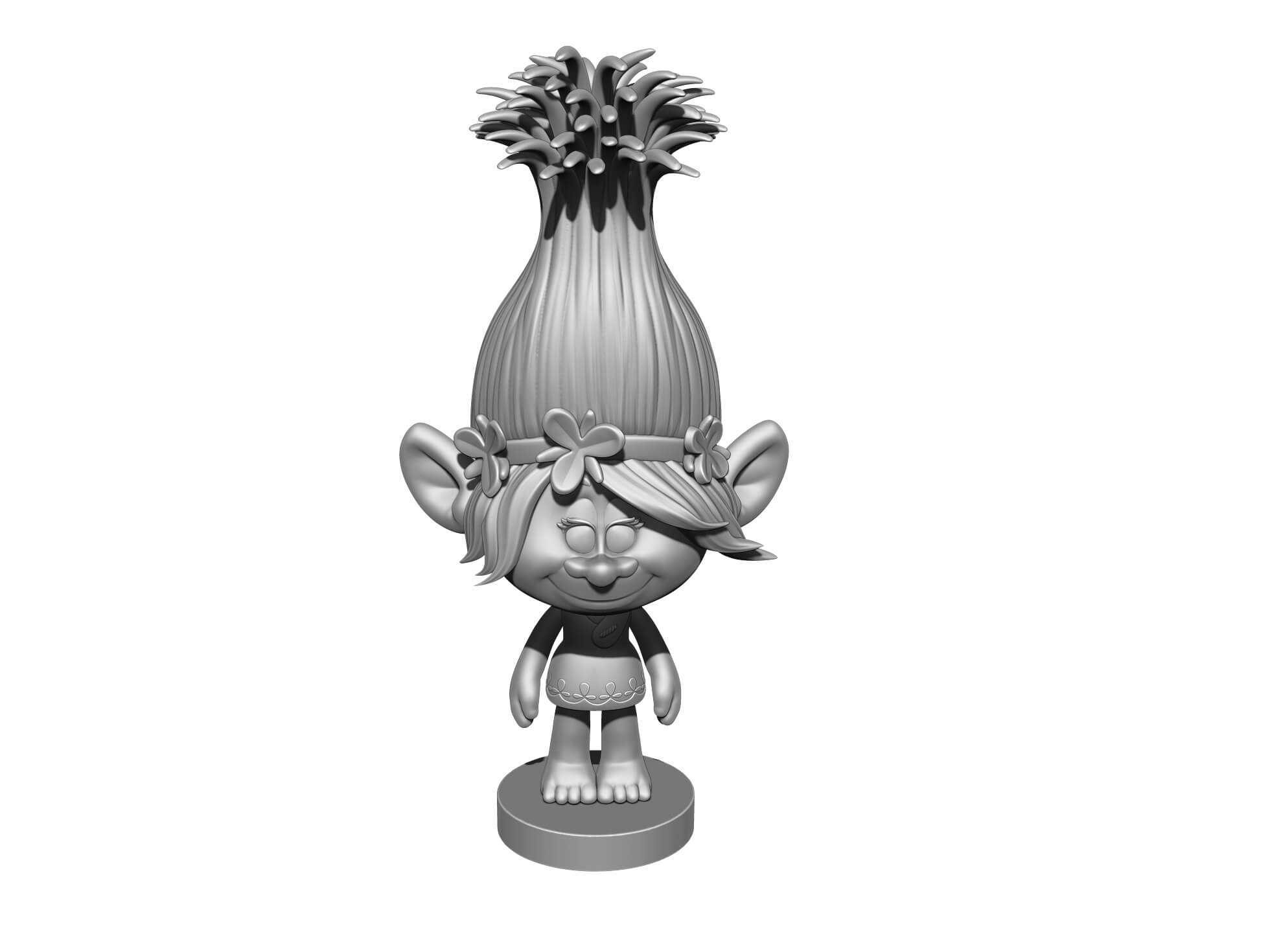 Princess Poppy Troll - 3D Model by naeem32