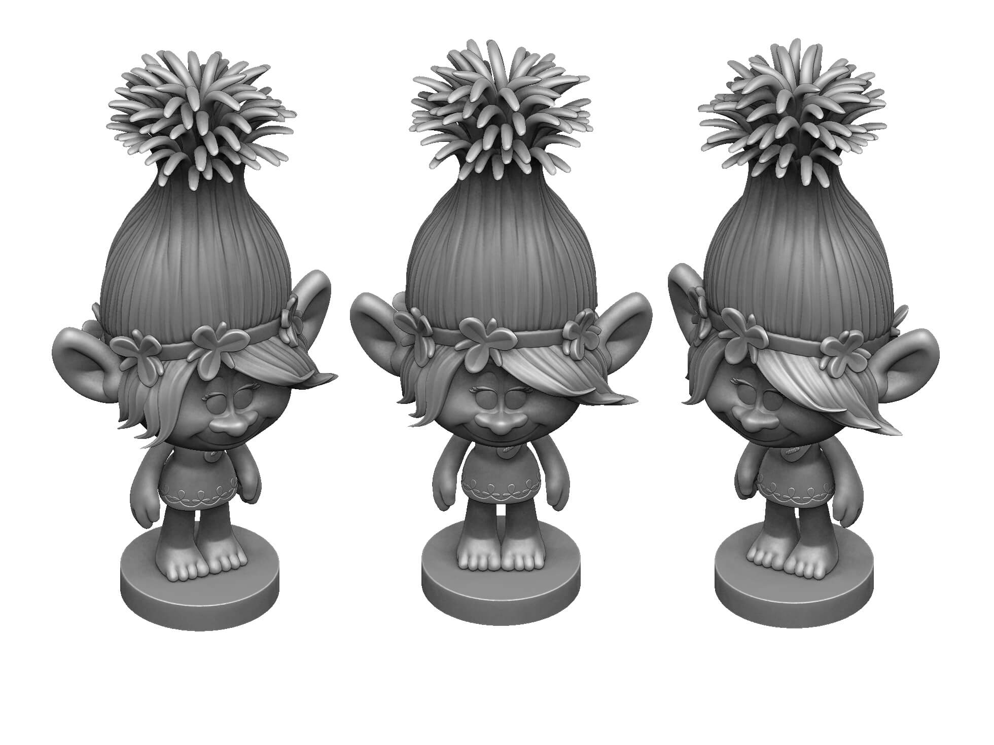 Princess Poppy Troll - 3D Model by naeem32