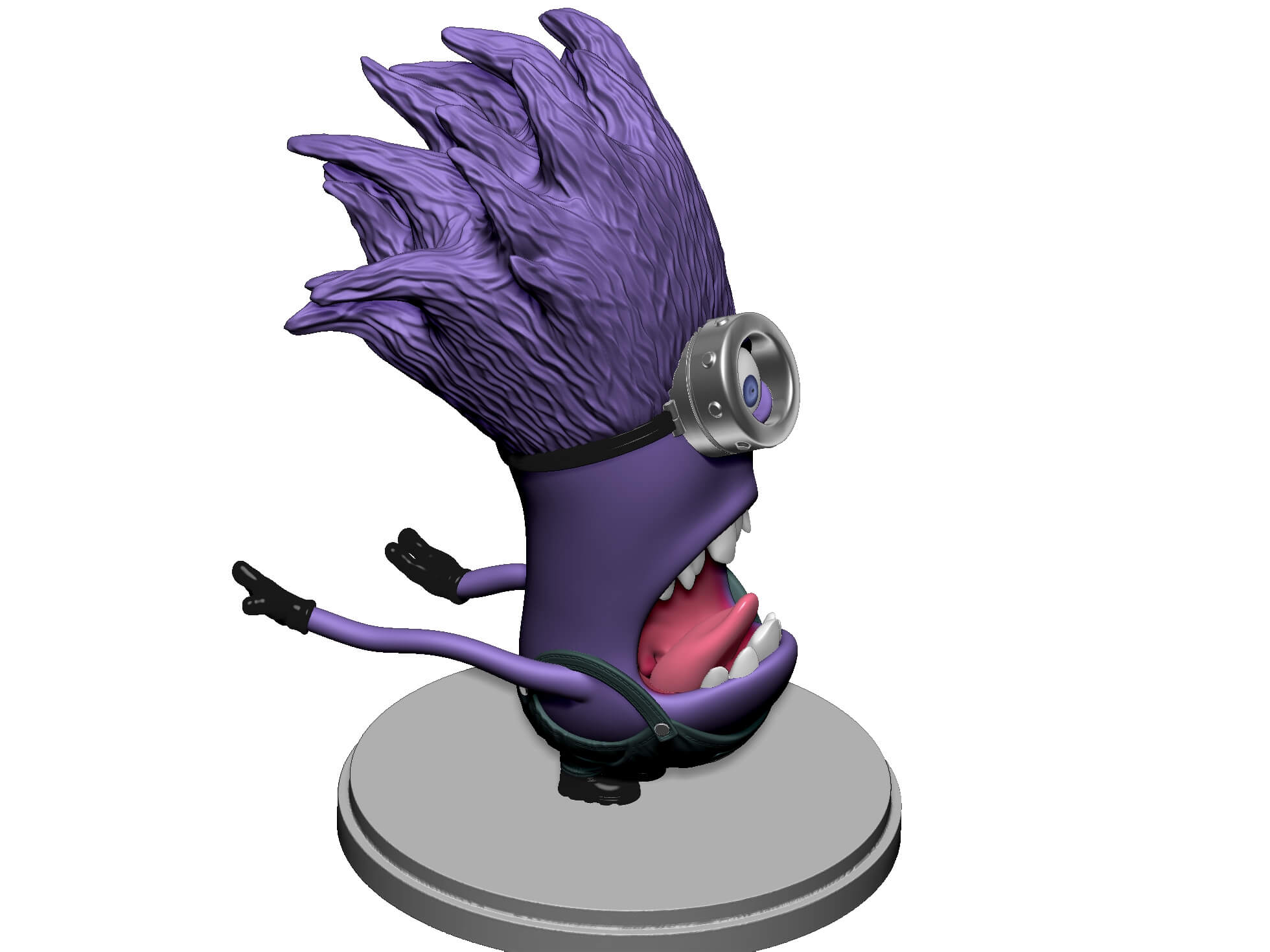 Purple Minion 2 - 3D Model by naeem32