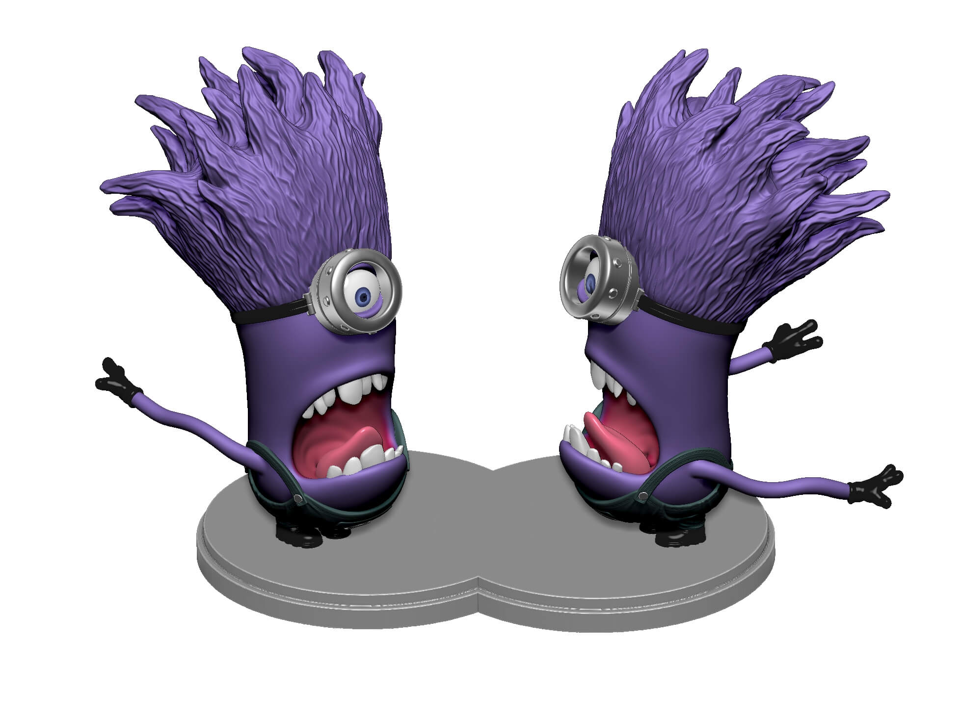 Purple Minion 2 - 3D Model by naeem32