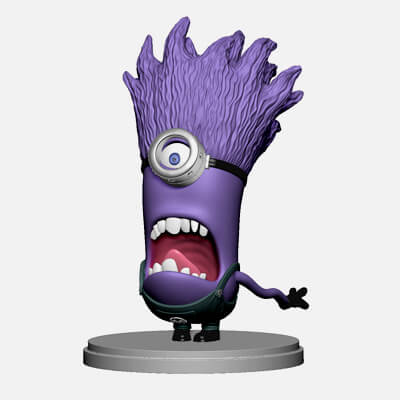 Purple Minion №2 - 3D Model by naeem32