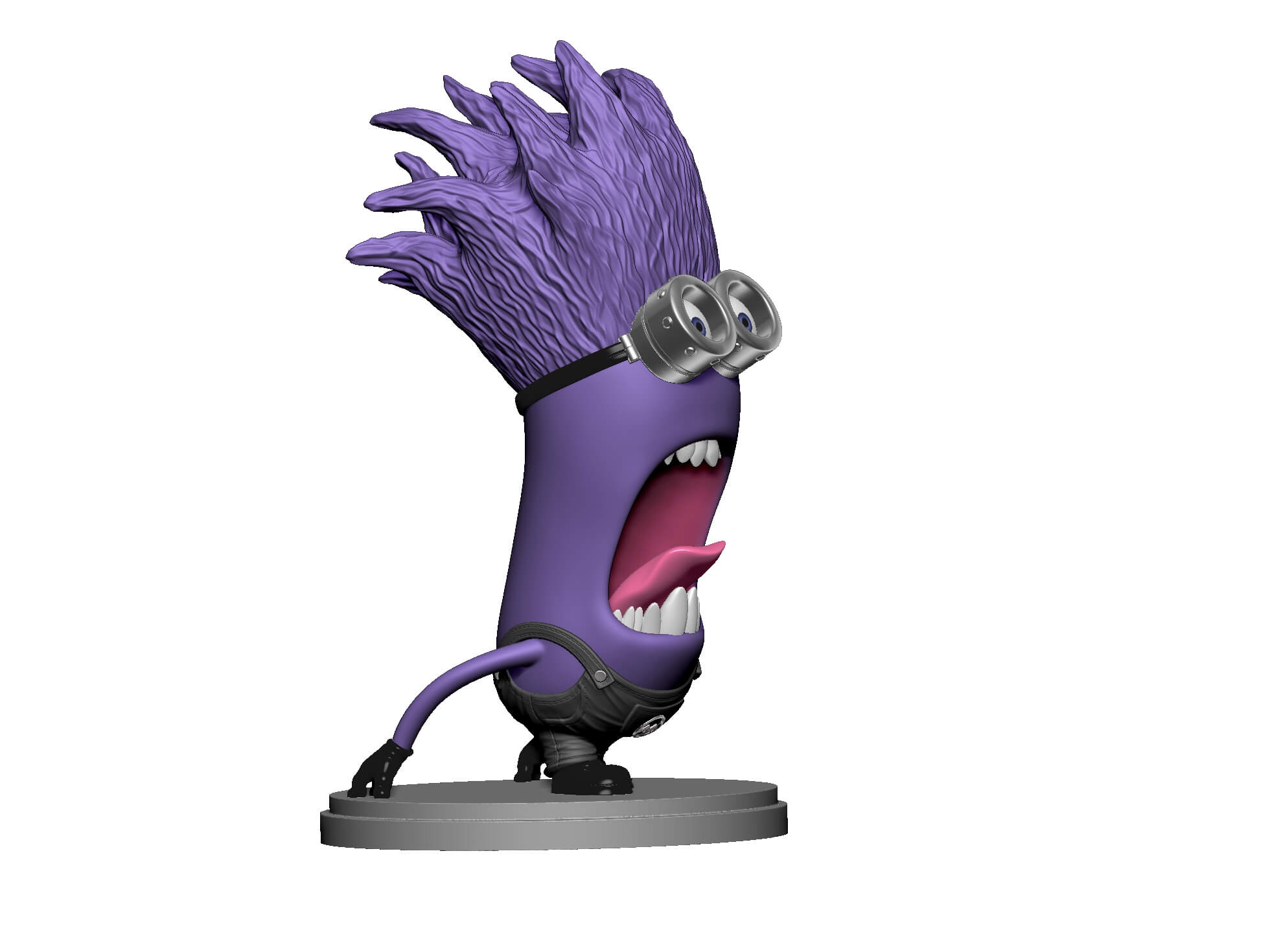 Purple Minion 4 - 3D Model by naeem32