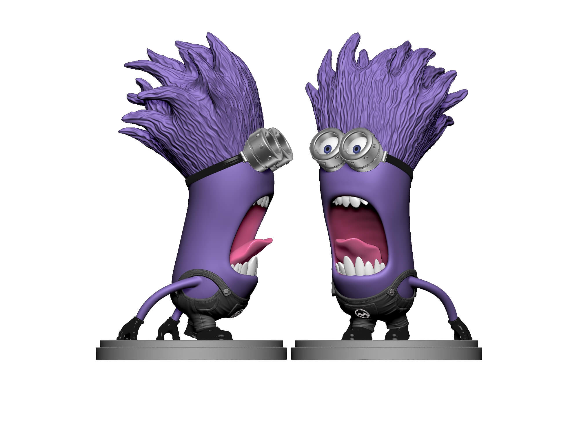 Purple Minion 4 - 3D Model by naeem32
