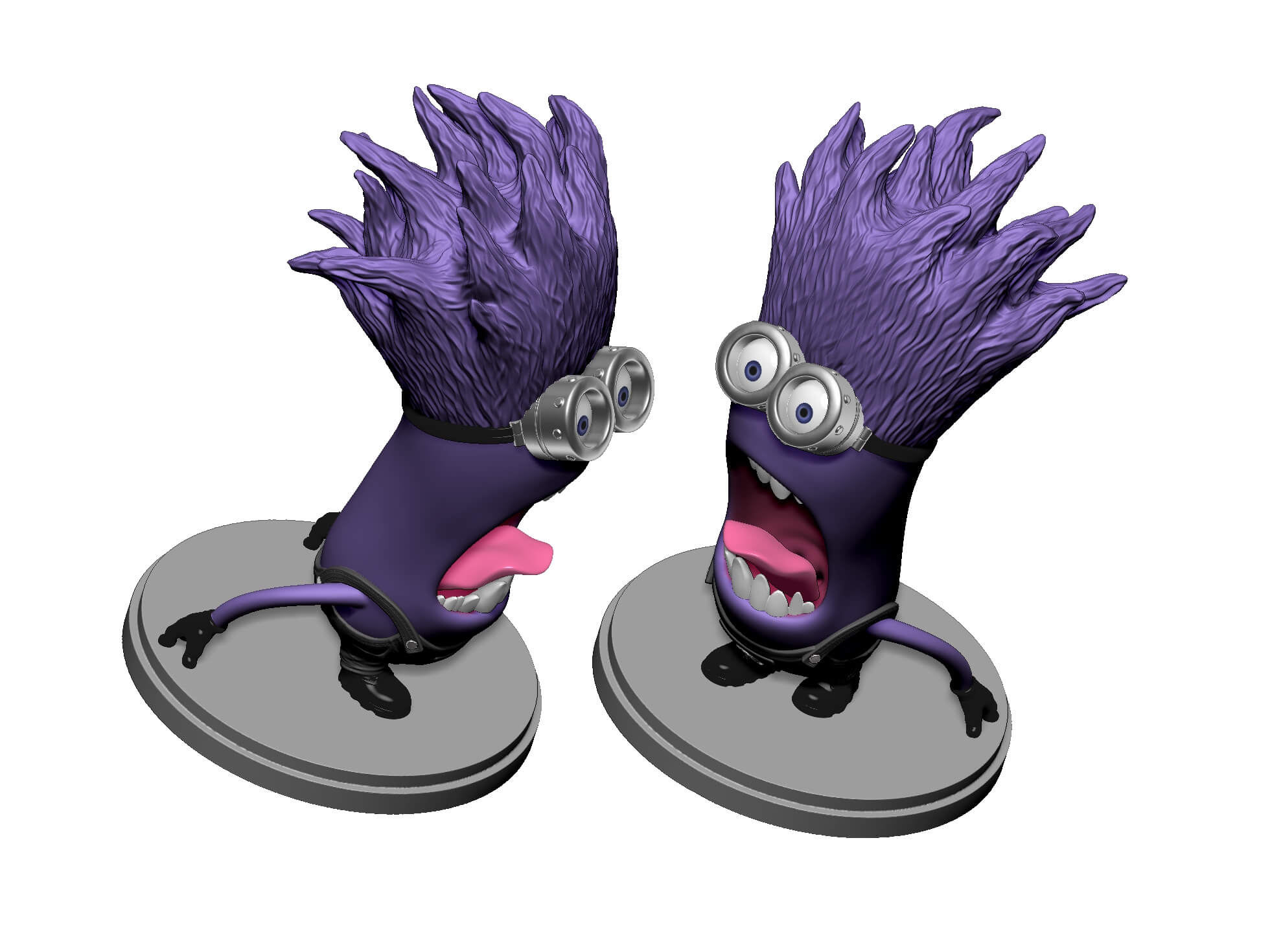 Purple Minion 4 - 3D Model by naeem32