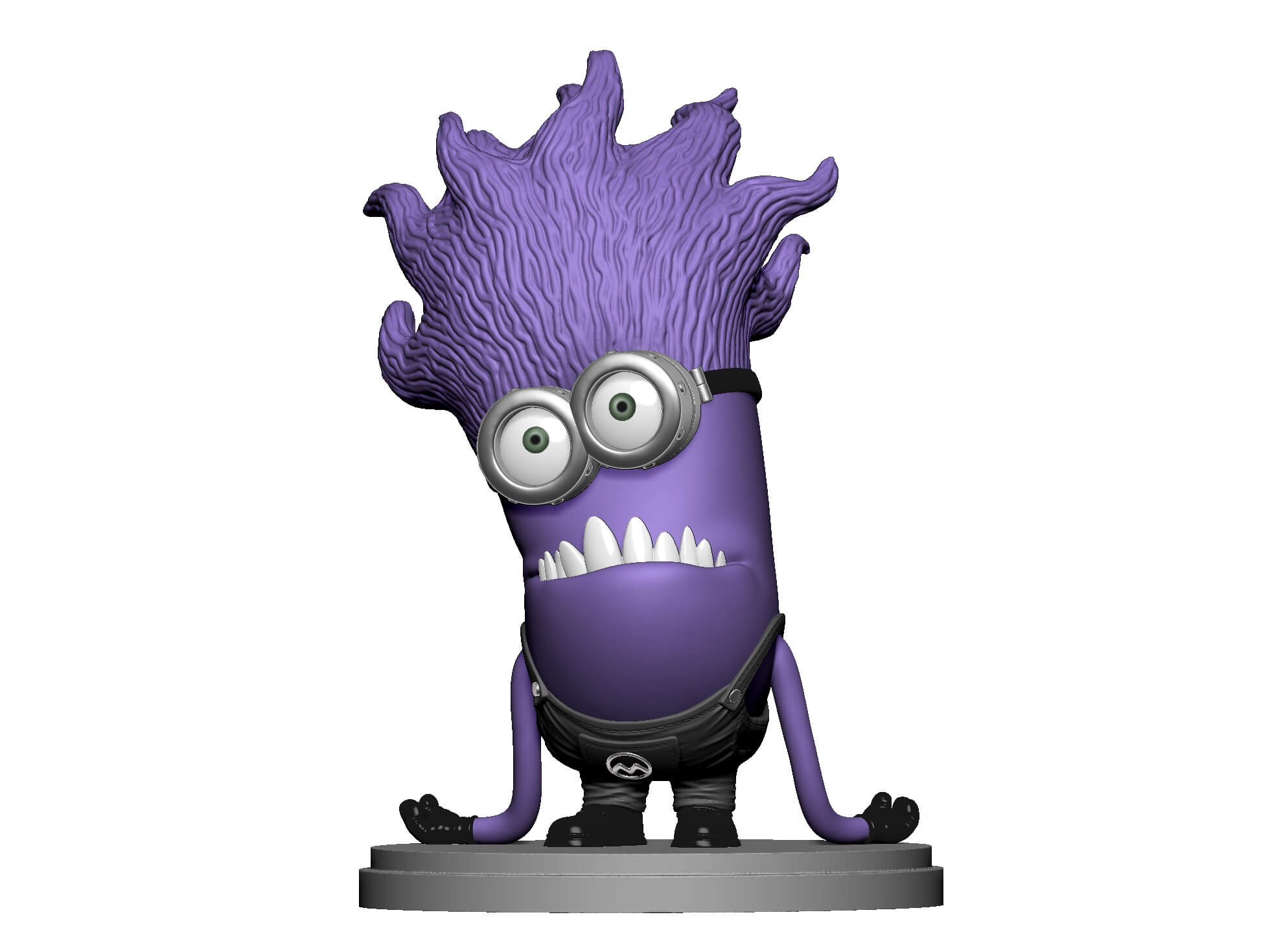 Purple Minion 5 - 3D Model by naeem32