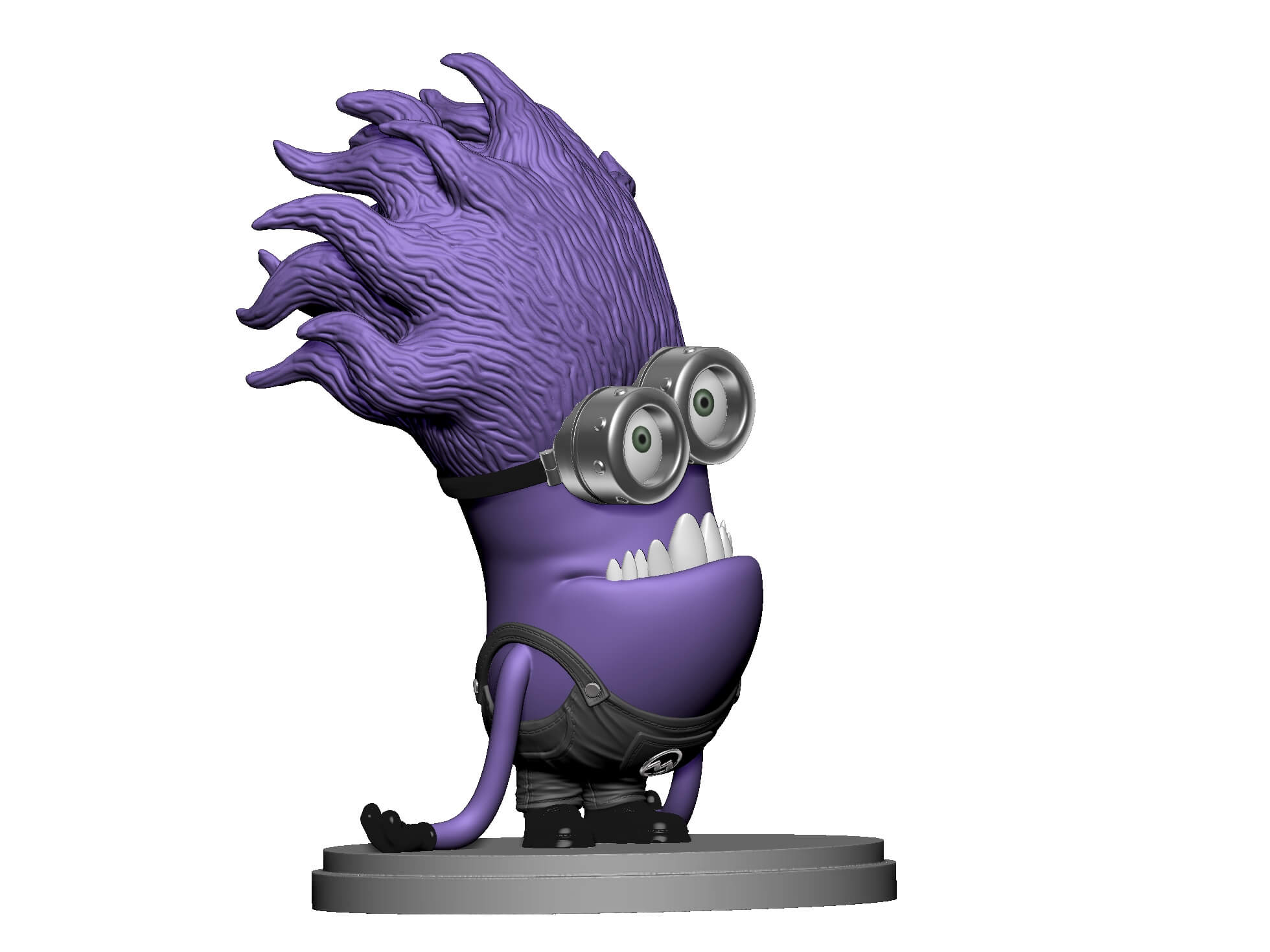 Purple Minion 5 - 3D Model by naeem32