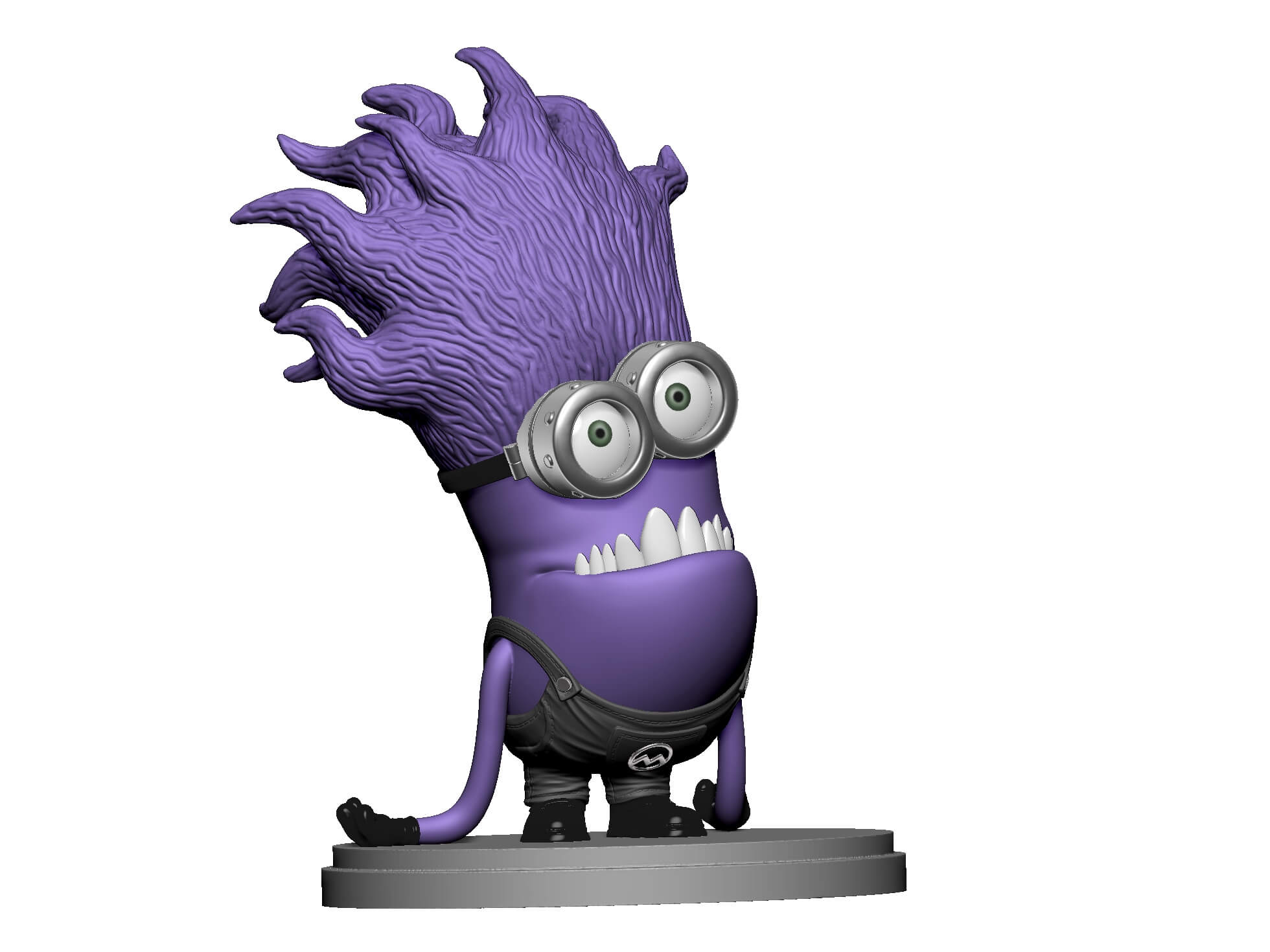 Purple Minion 5 - 3D Model by naeem32