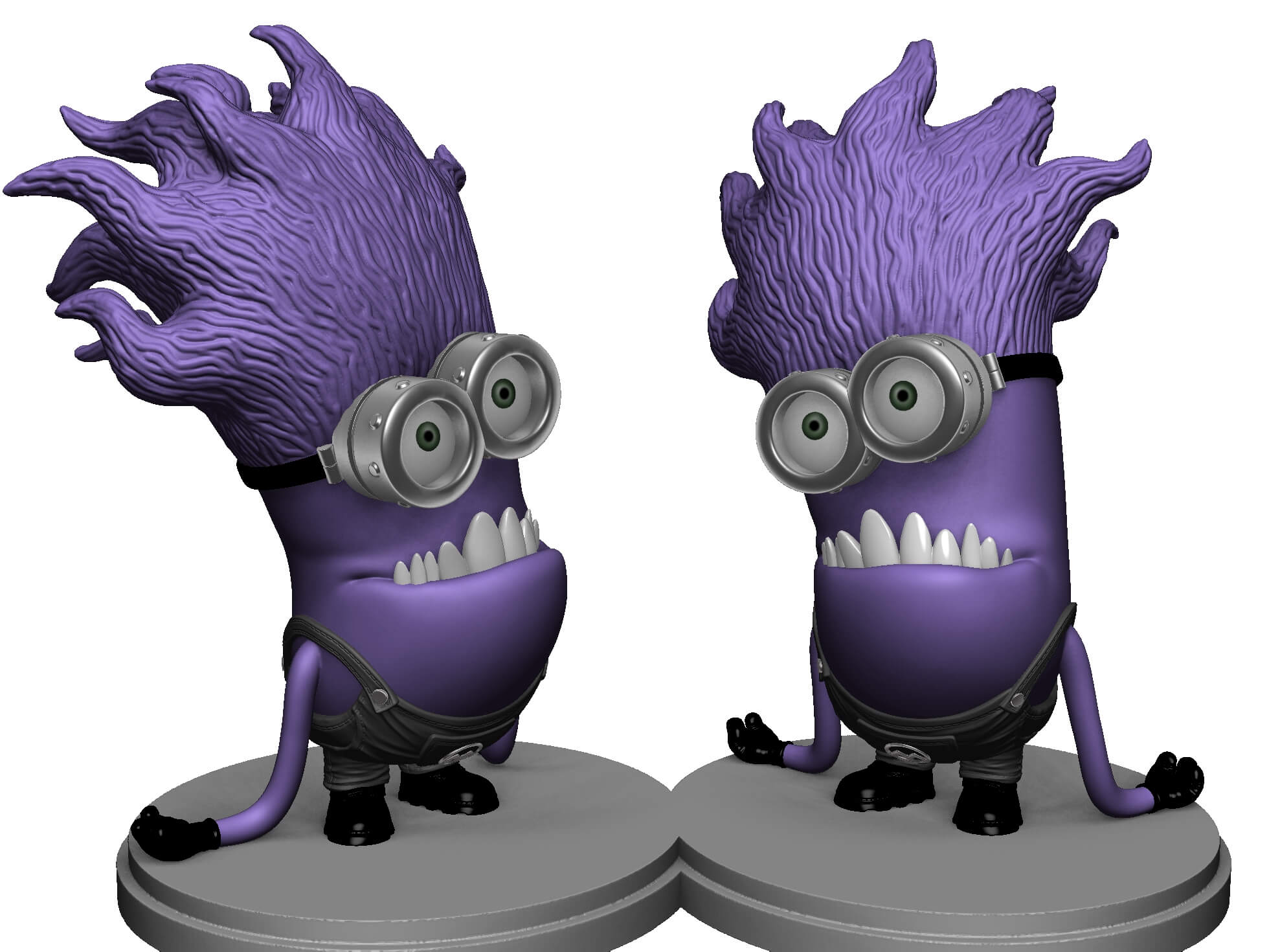 Purple Minion 5 - 3D Model by naeem32