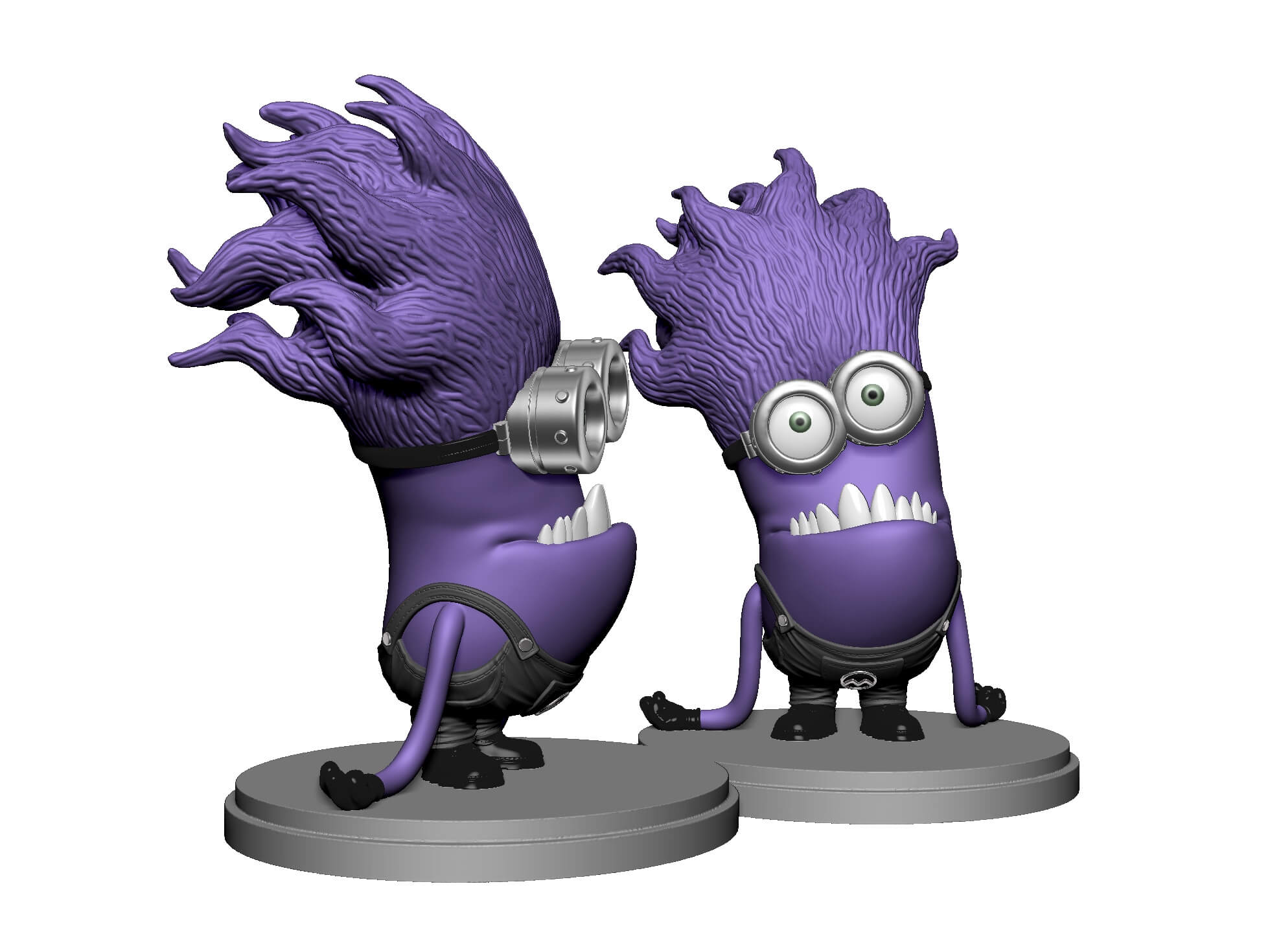 Purple Minion 5 - 3D Model by naeem32