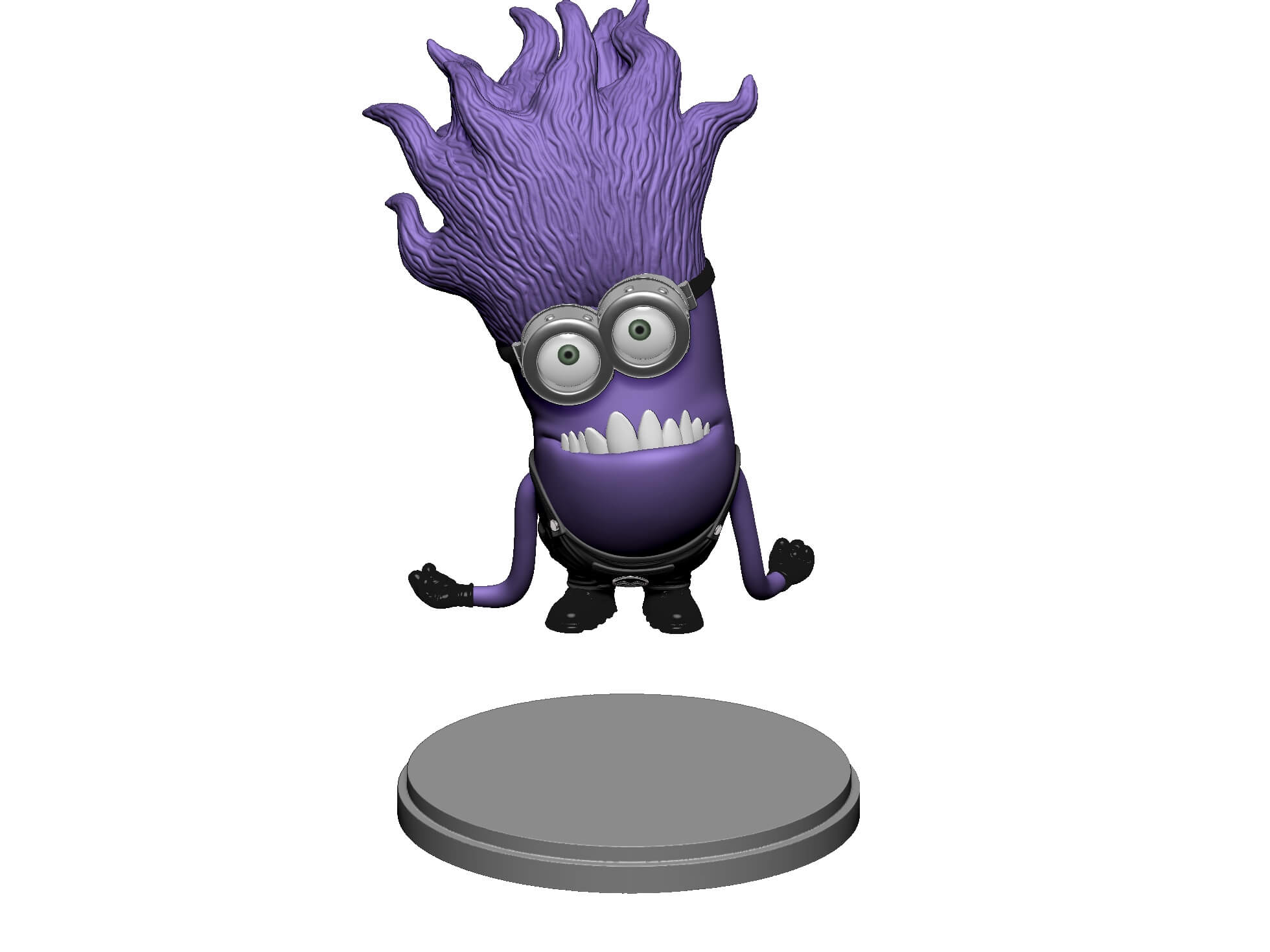 Purple Minion 5 - 3D Model by naeem32
