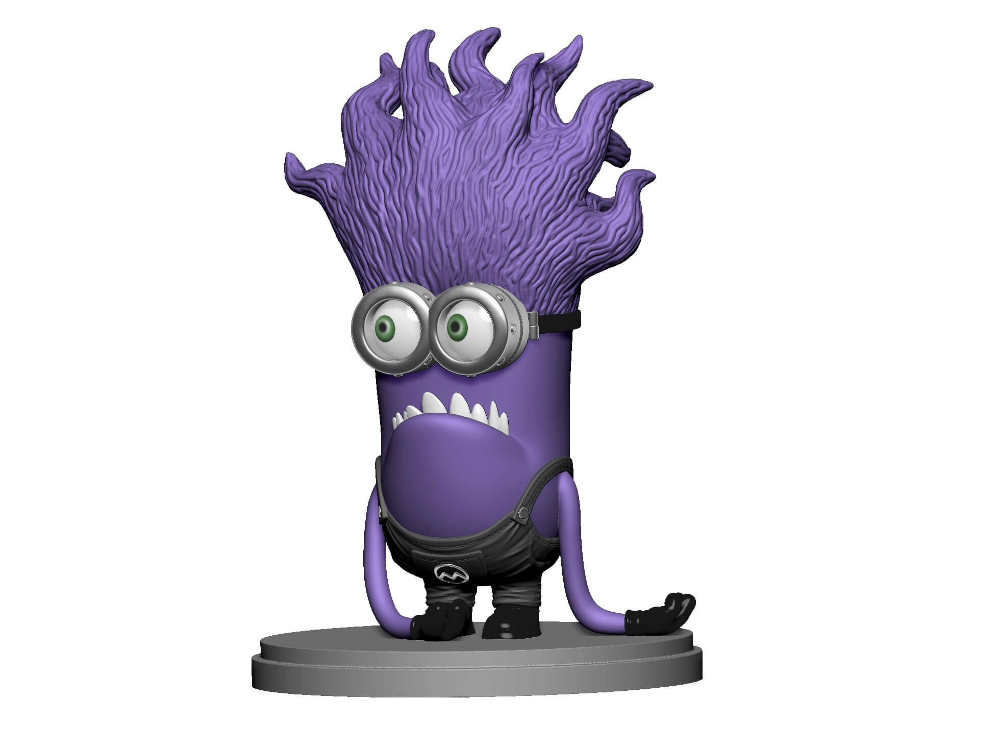 Purple Minion 6 - 3D Model by naeem32