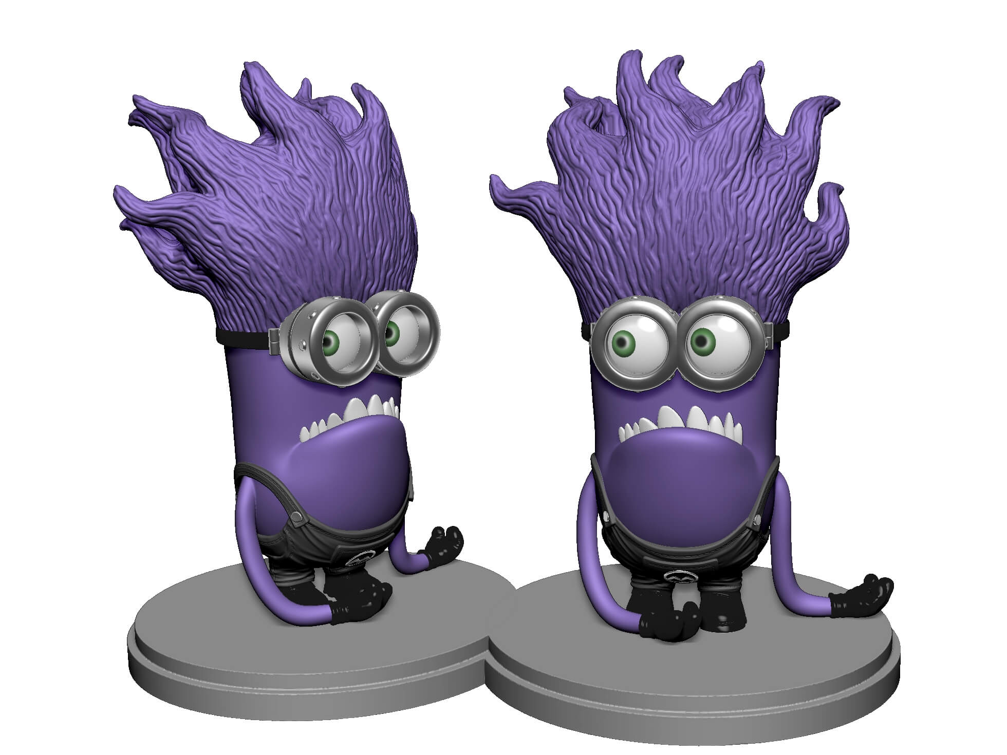 Purple Minion 6 - 3D Model by naeem32