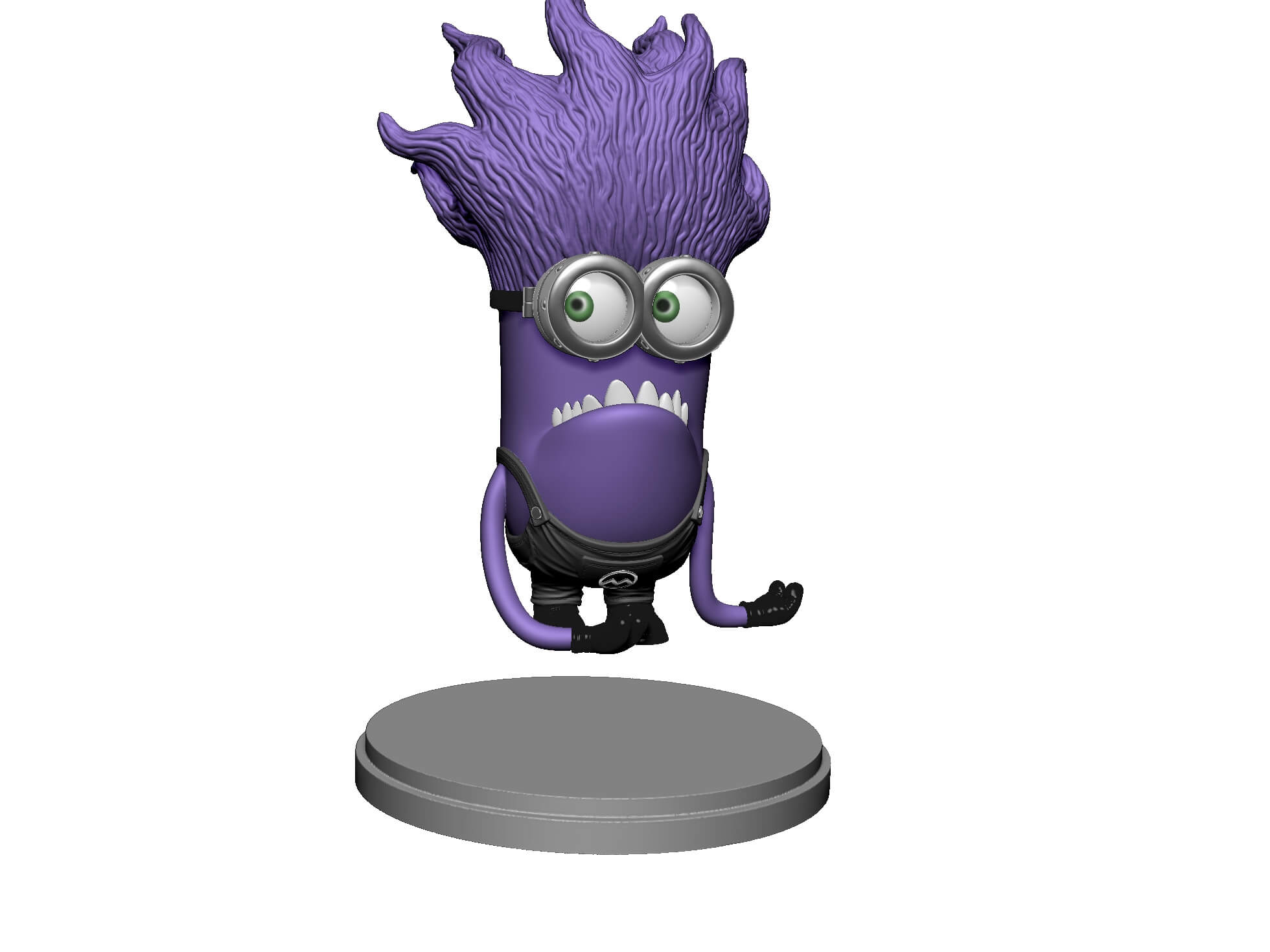 Purple Minion 6 - 3D Model by naeem32