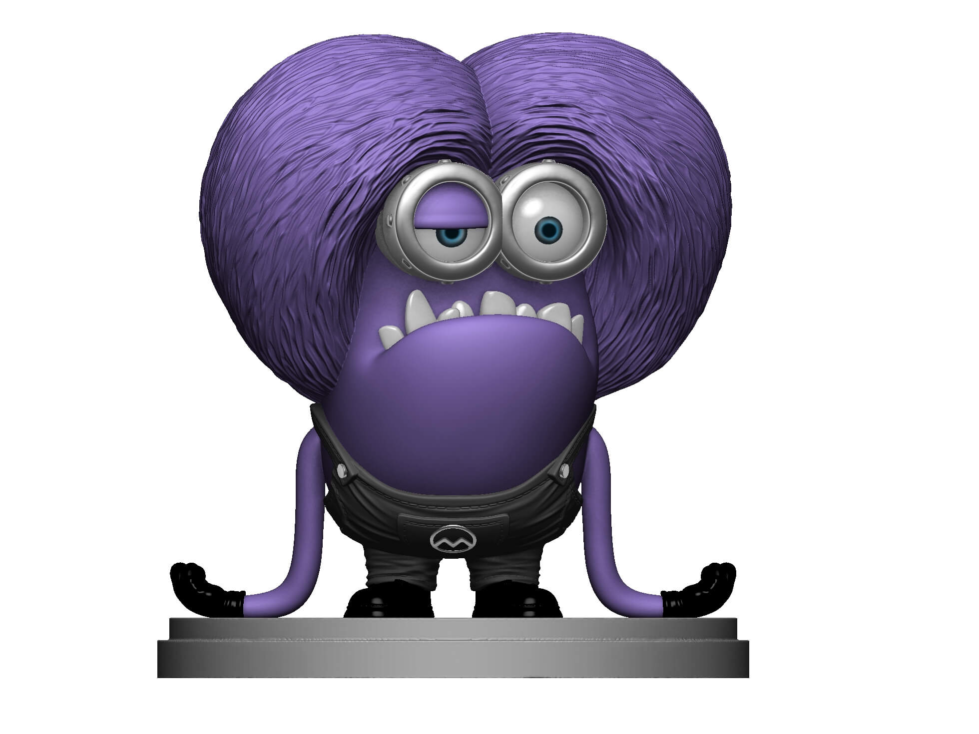 Purple Minion 7 - 3D Model by naeem32