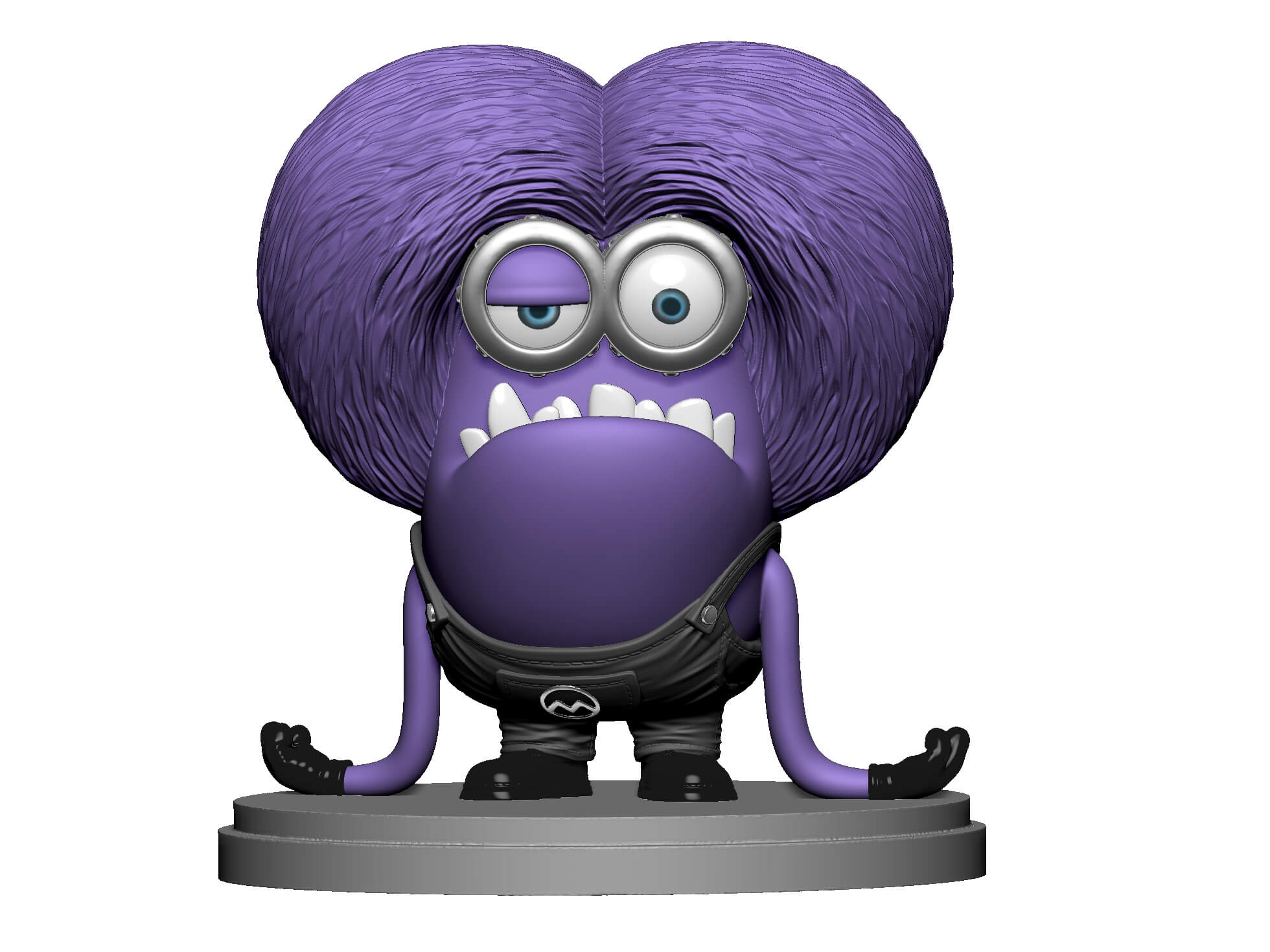 Purple Minion 7 - 3D Model by naeem32
