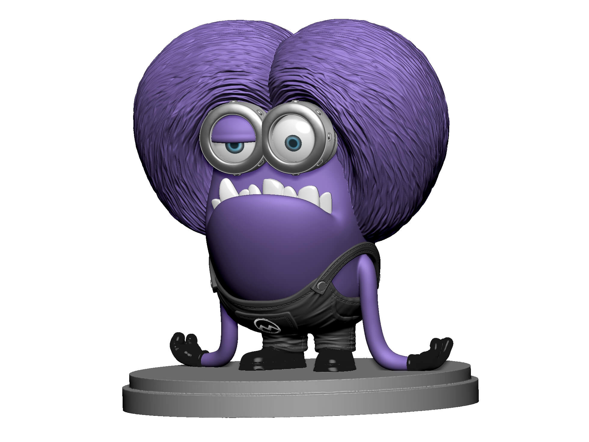Purple Minion 7 - 3D Model by naeem32