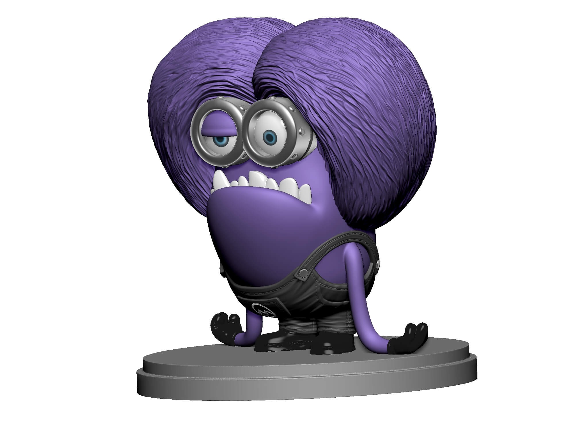 Purple Minion 7 - 3D Model by naeem32