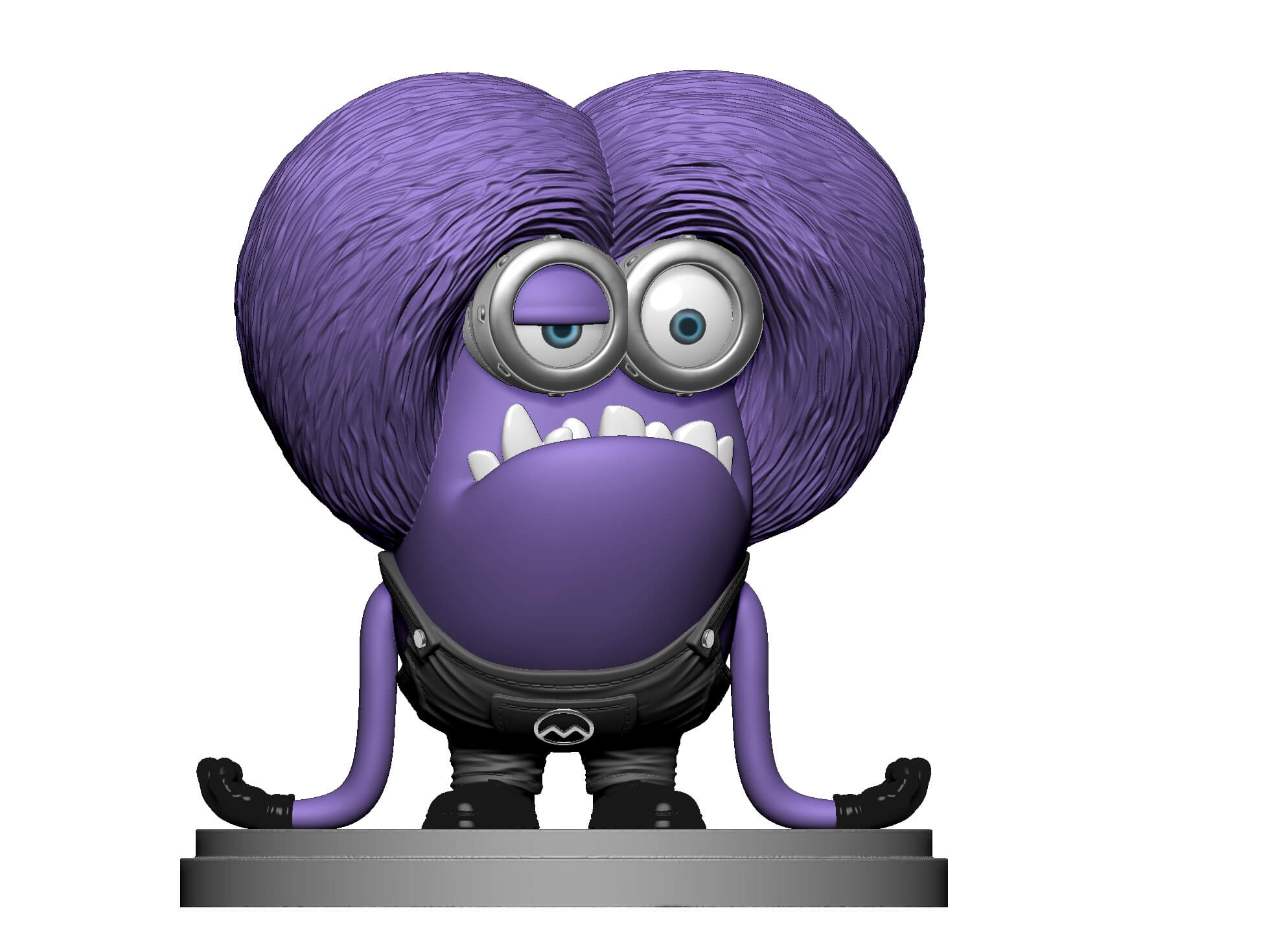 Purple Minion 7 - 3D Model by naeem32