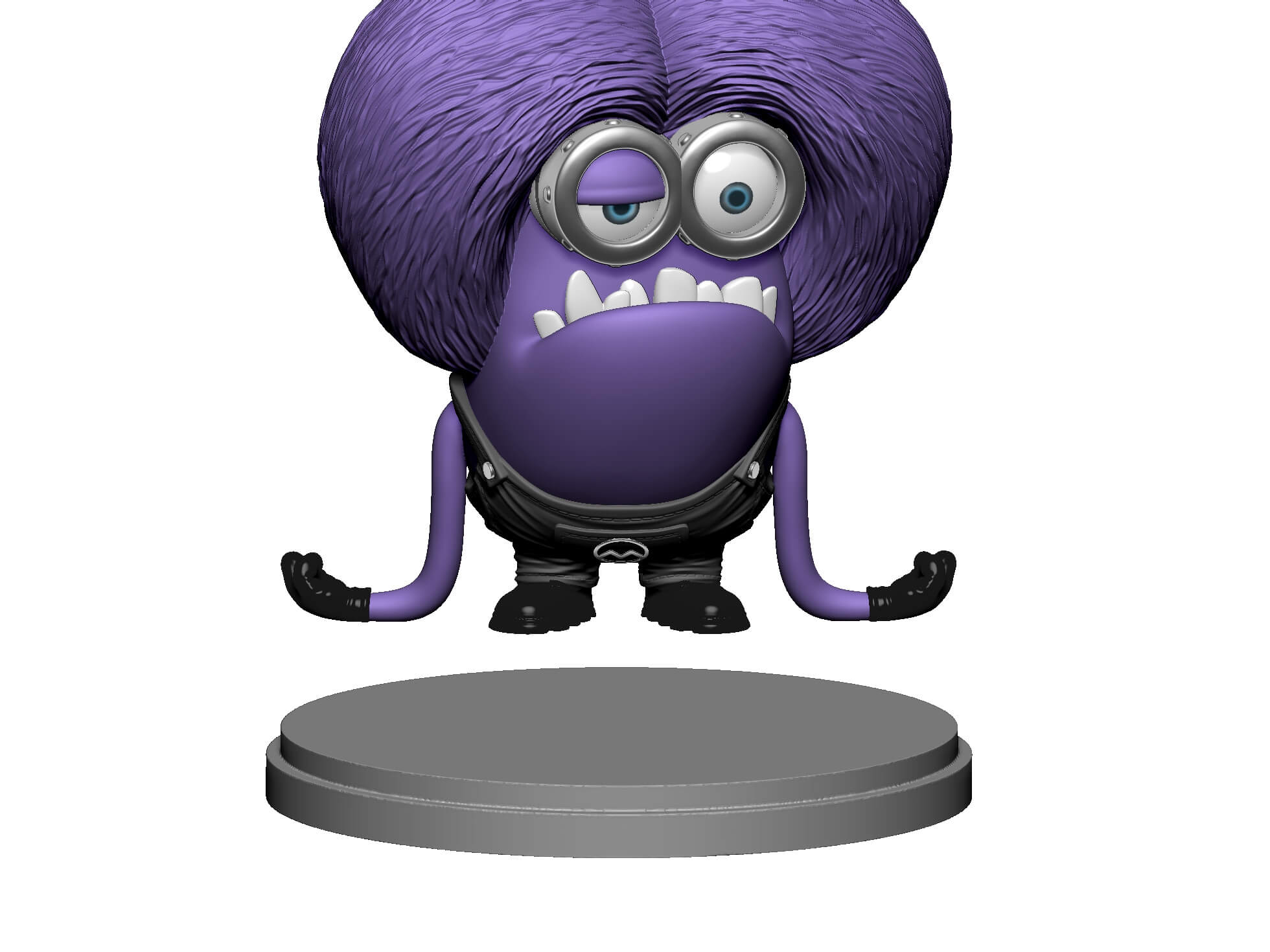 Purple Minion 7 - 3D Model by naeem32