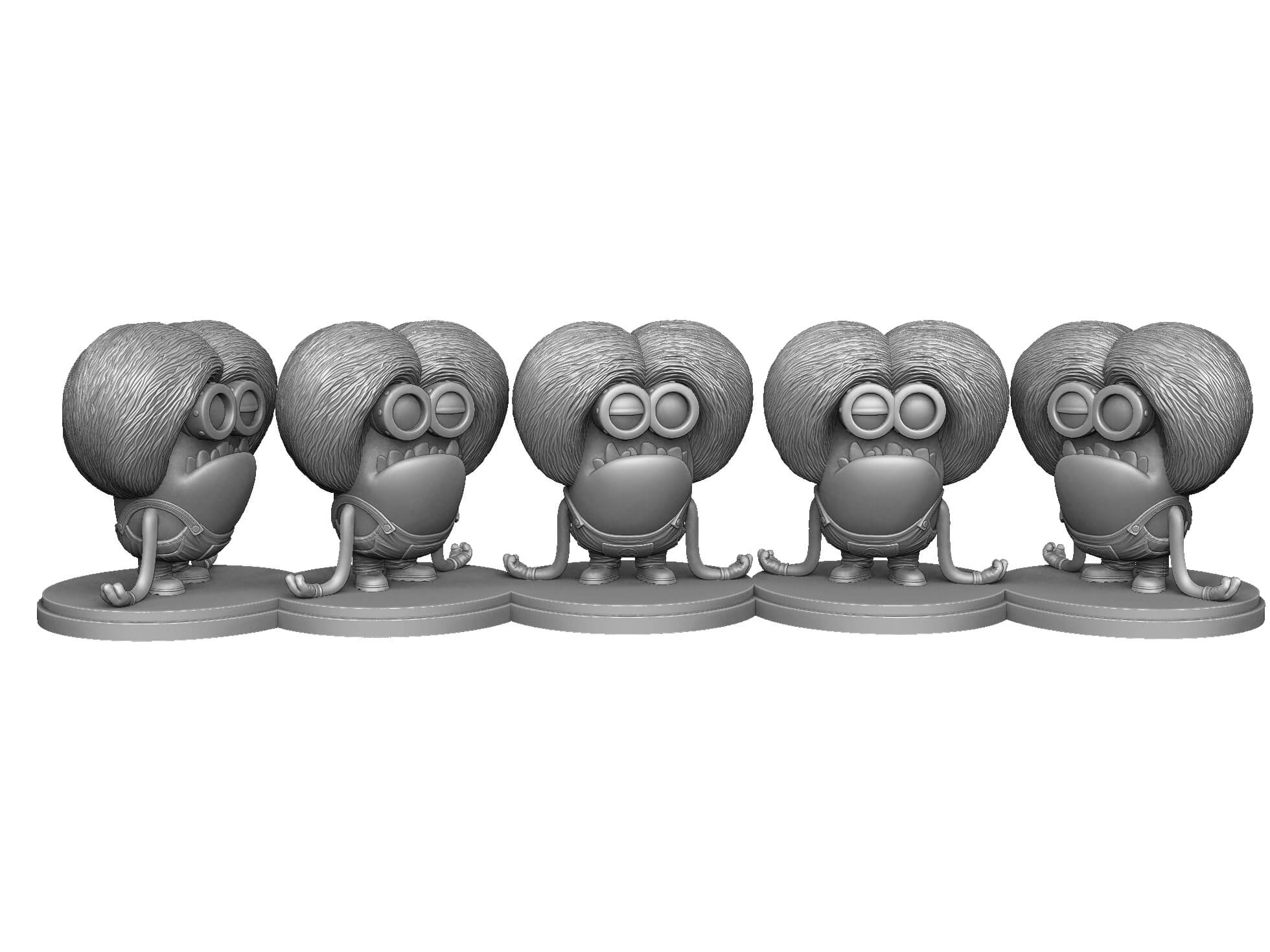 Purple Minion 7 - 3D Model by naeem32