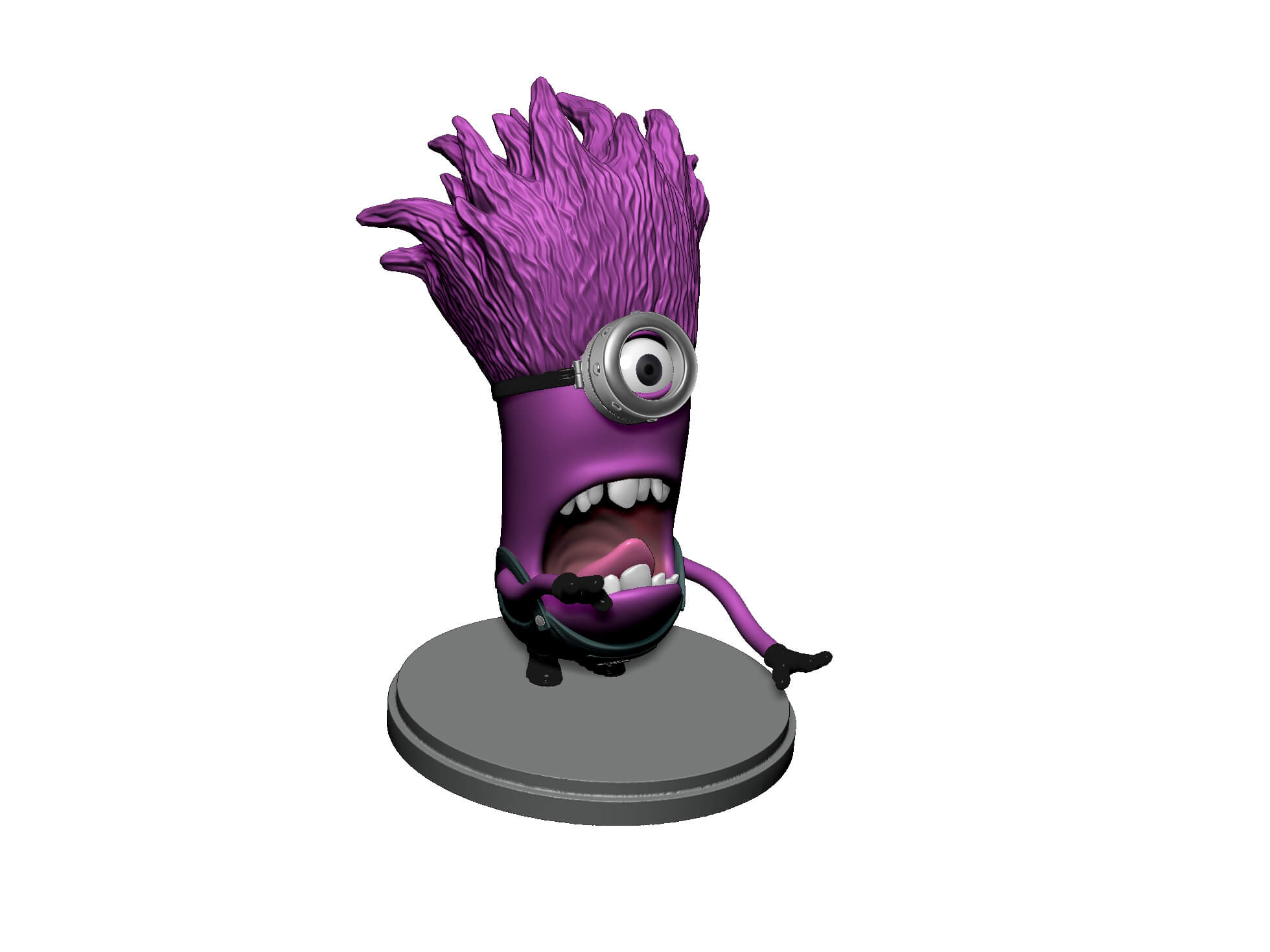 Purple Minion 1 - 3D Model by naeem32