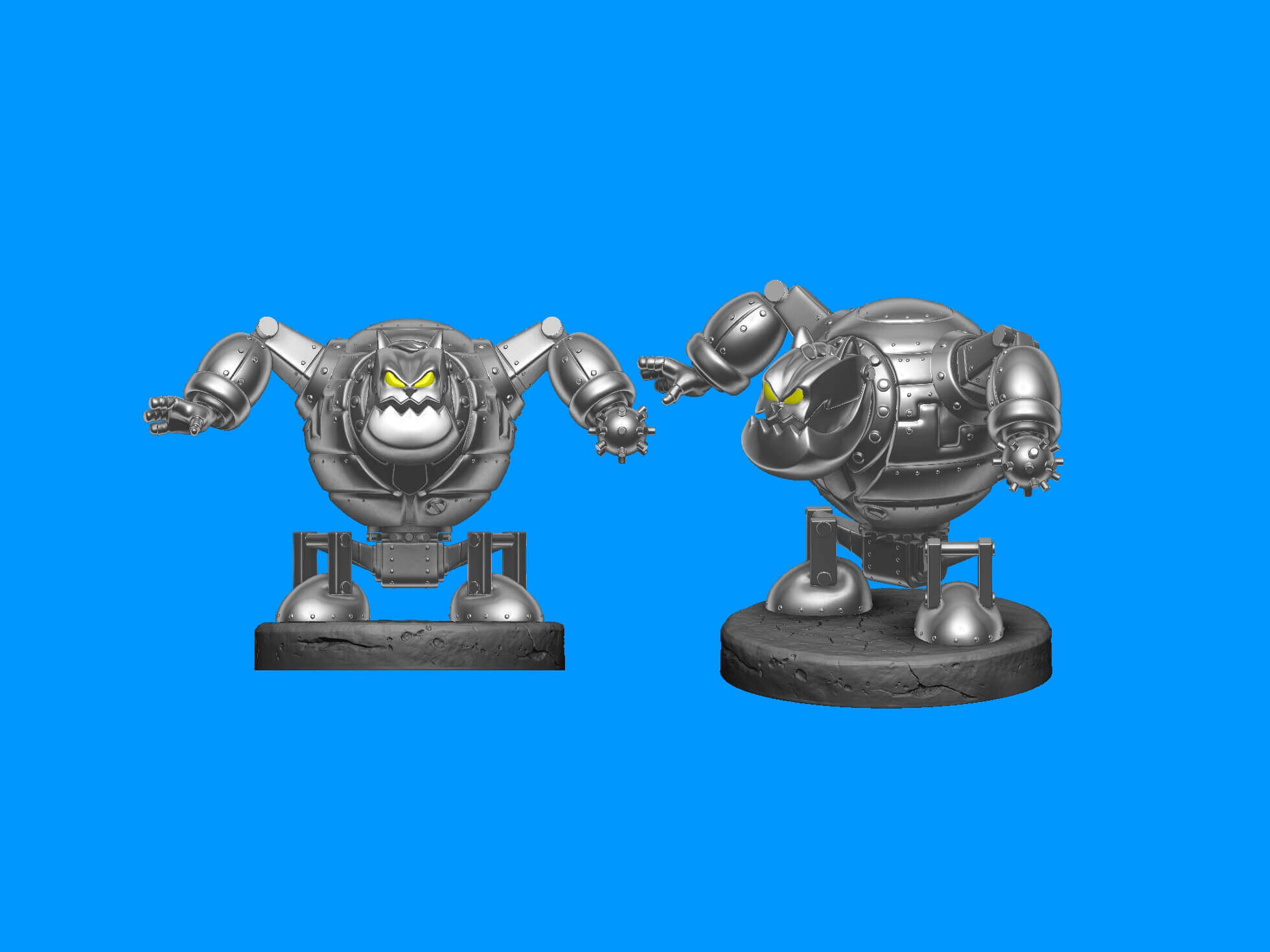 Robot - Fat Cat 3D Model by naeem32