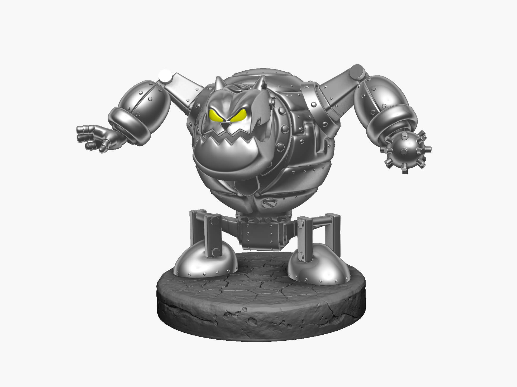Robot - Fat Cat 3D Model by naeem32