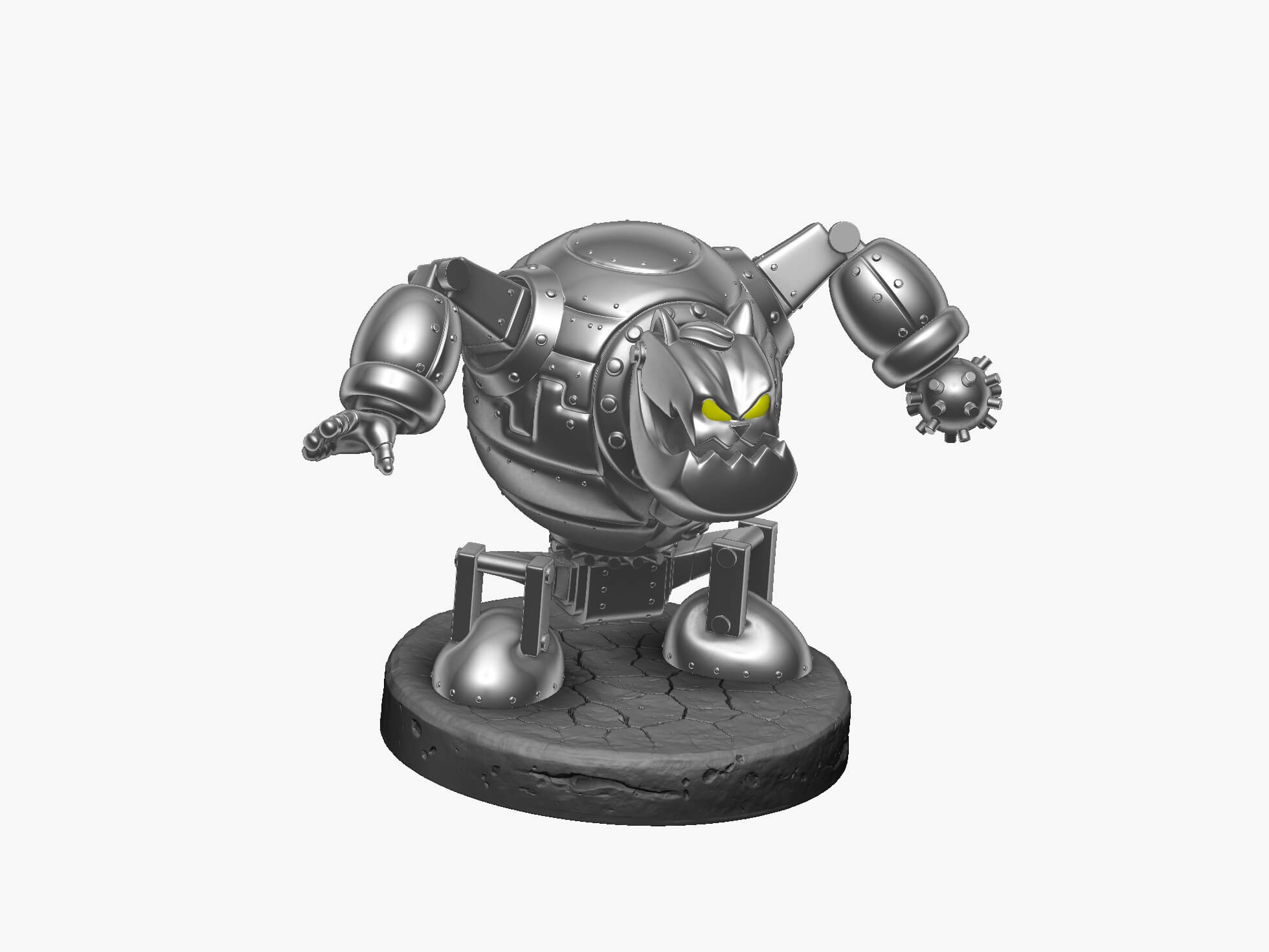 Robot - Fat Cat 3D Model by naeem32