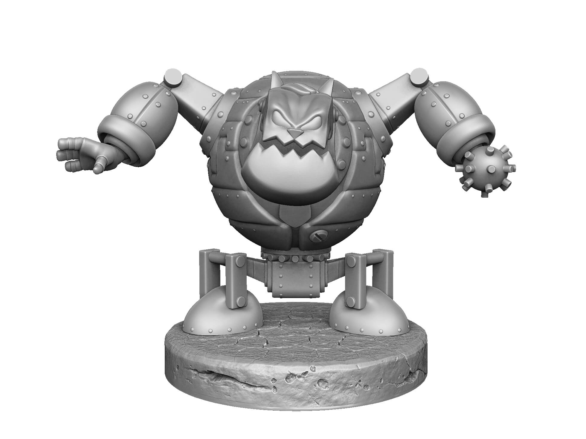 Robot - Fat Cat 3D Model by naeem32