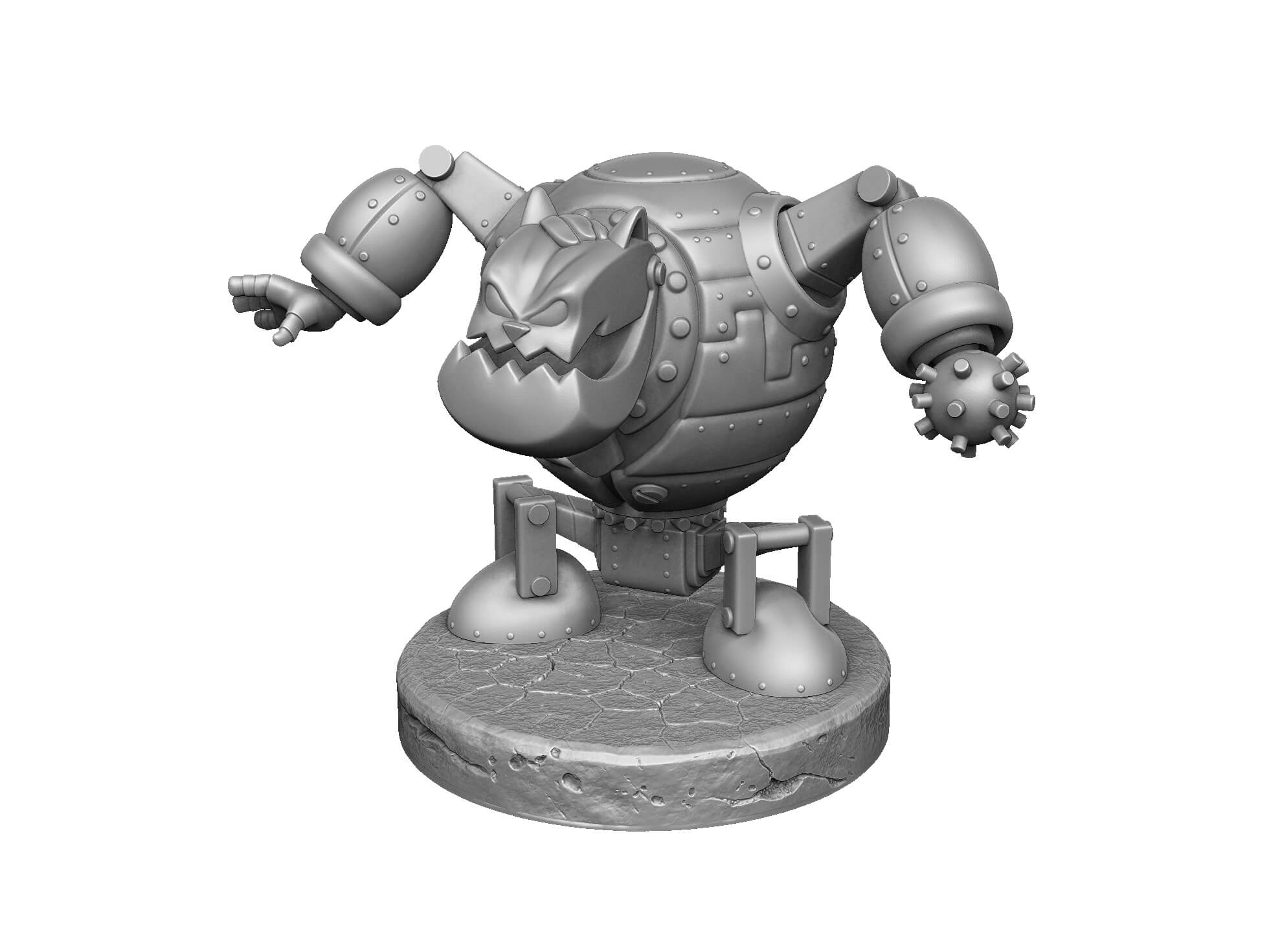 Robot - Fat Cat 3D Model by naeem32
