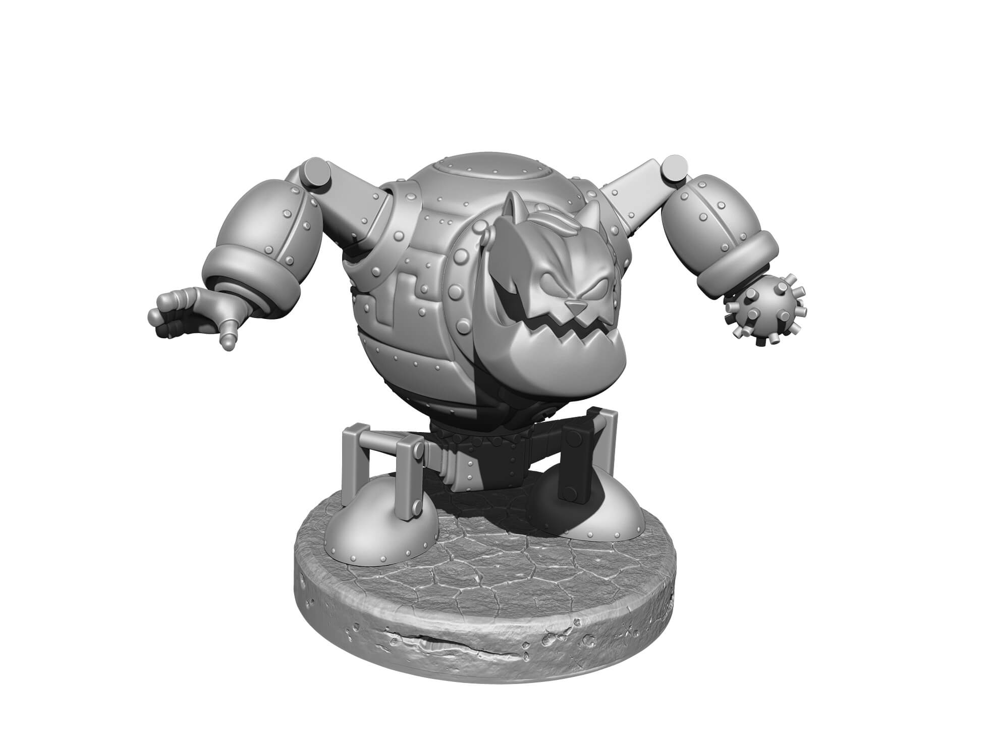 Robot - Fat Cat 3D Model by naeem32