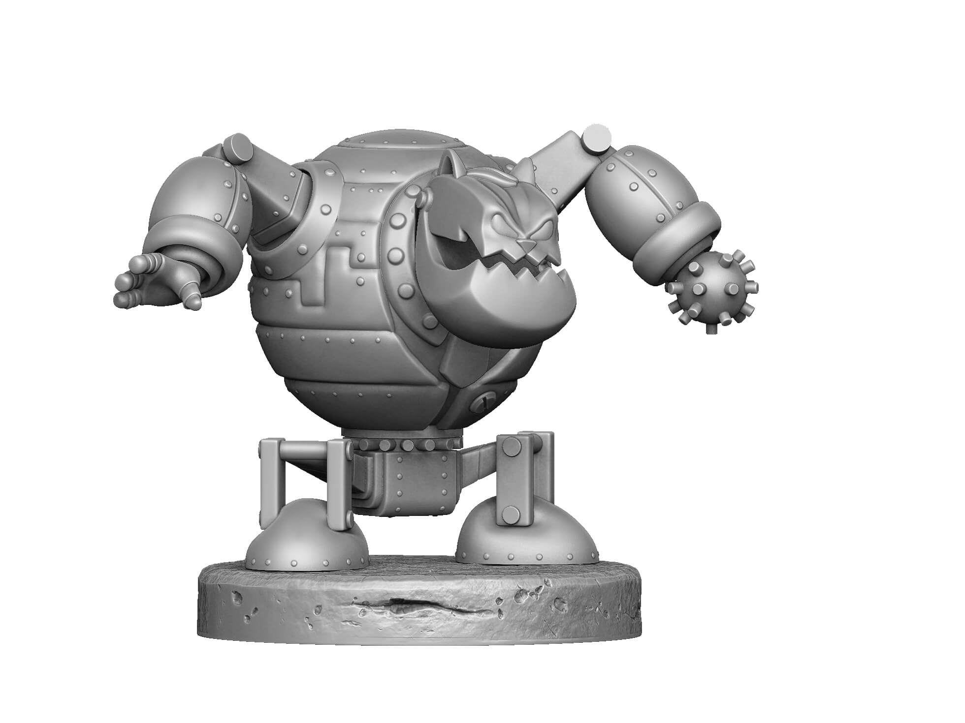 Robot - Fat Cat 3D Model by naeem32