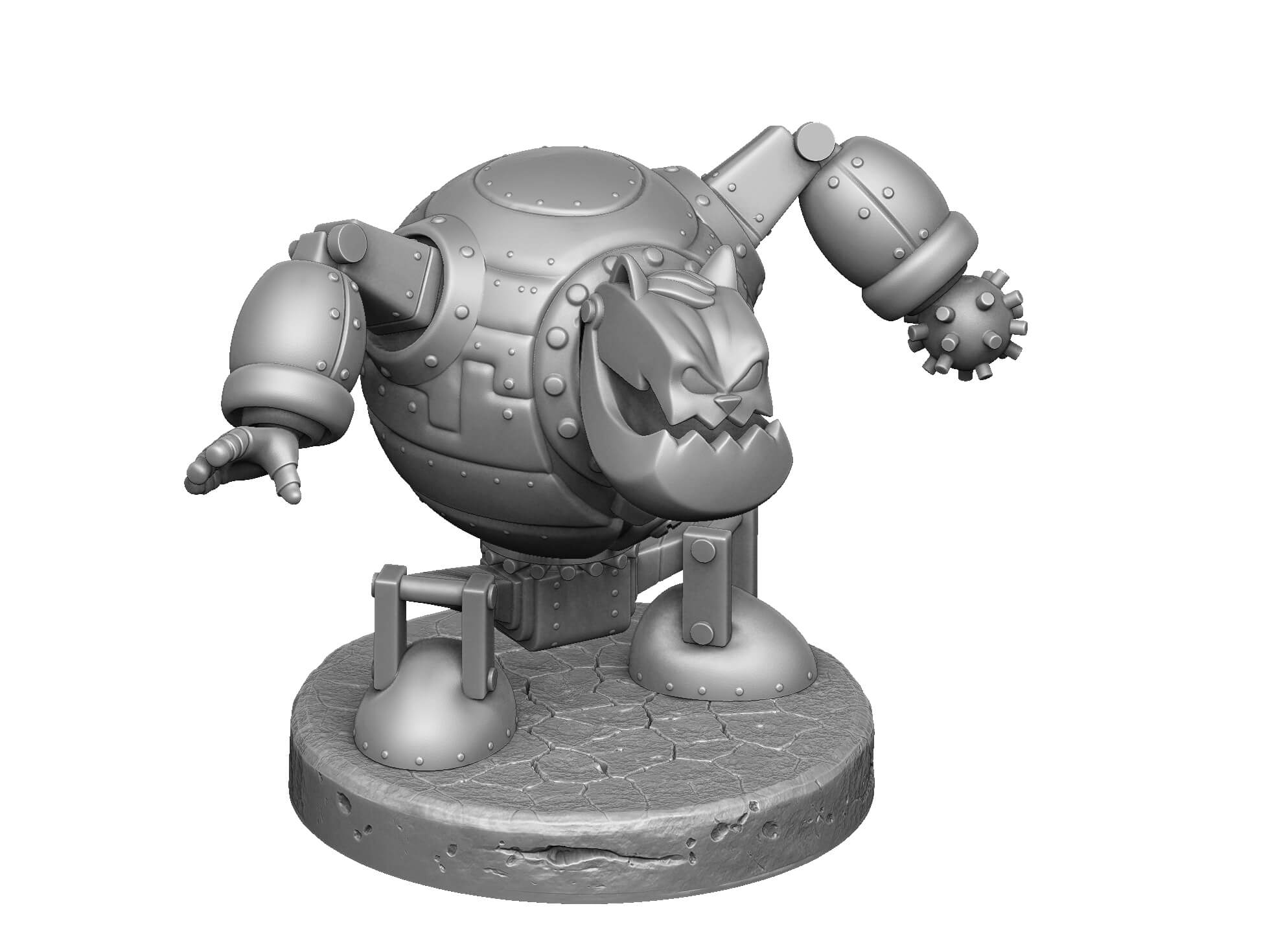 Robot - Fat Cat 3D Model by naeem32