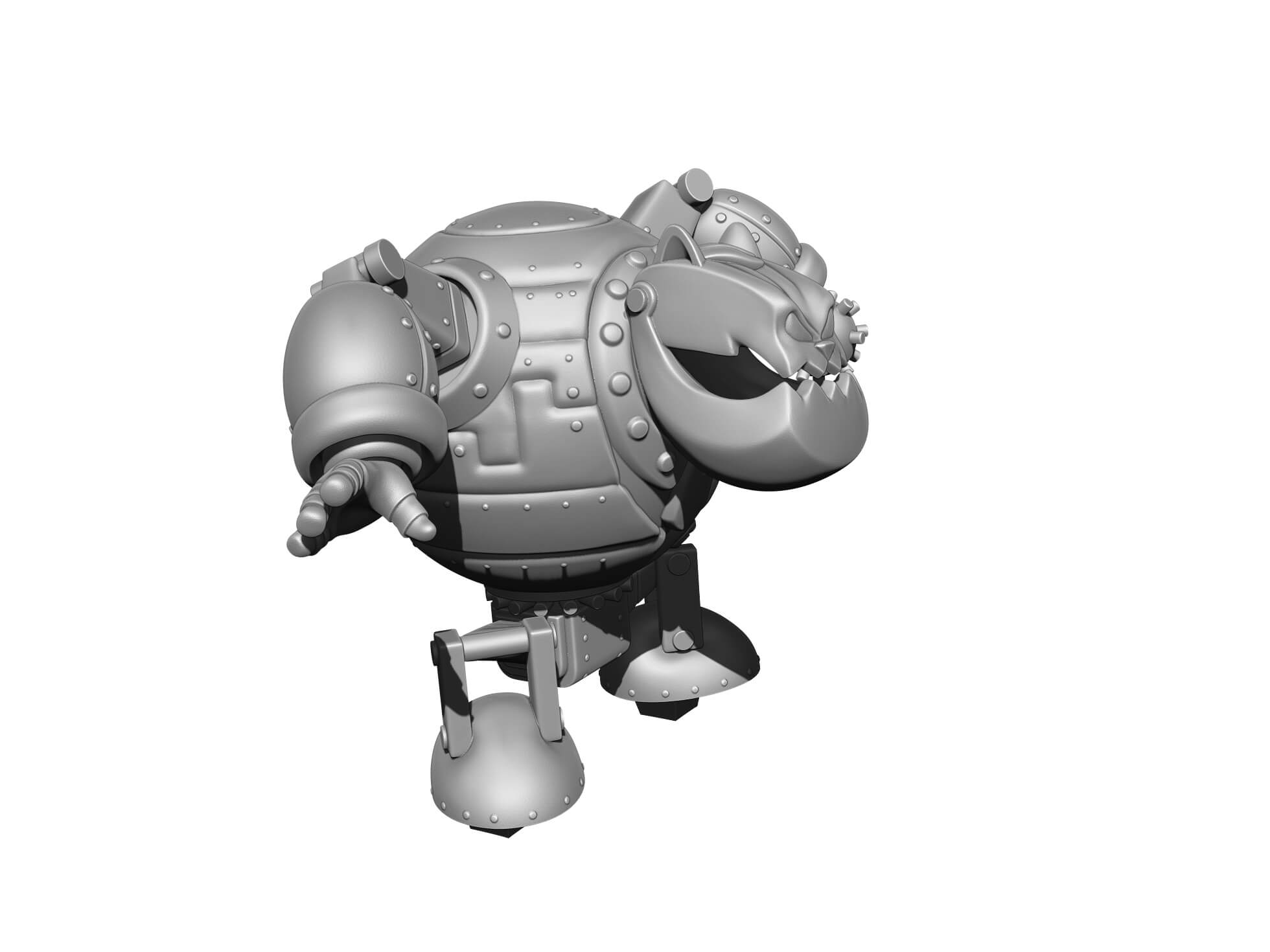 Robot - Fat Cat 3D Model by naeem32