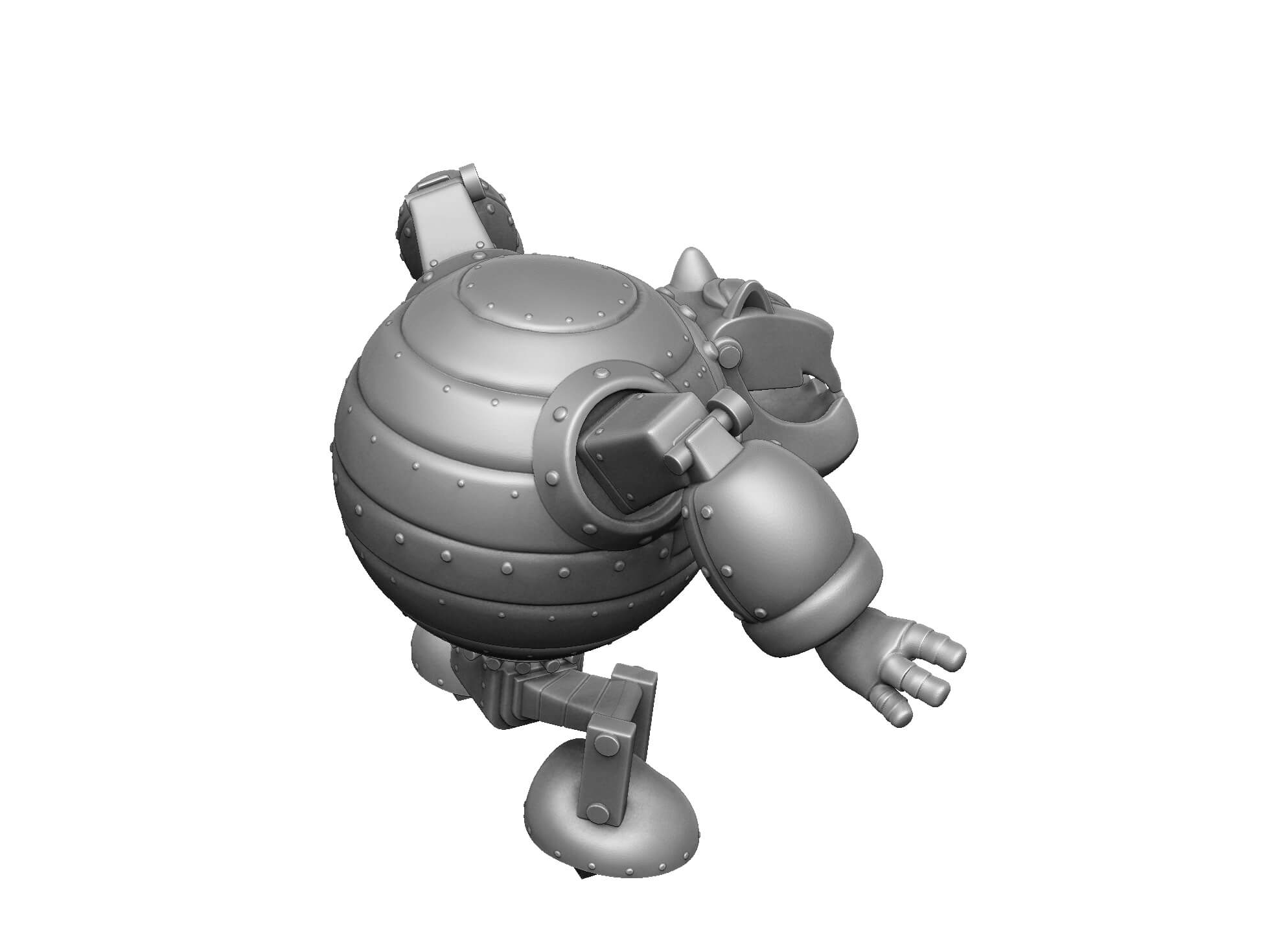 Robot - Fat Cat 3D Model by naeem32