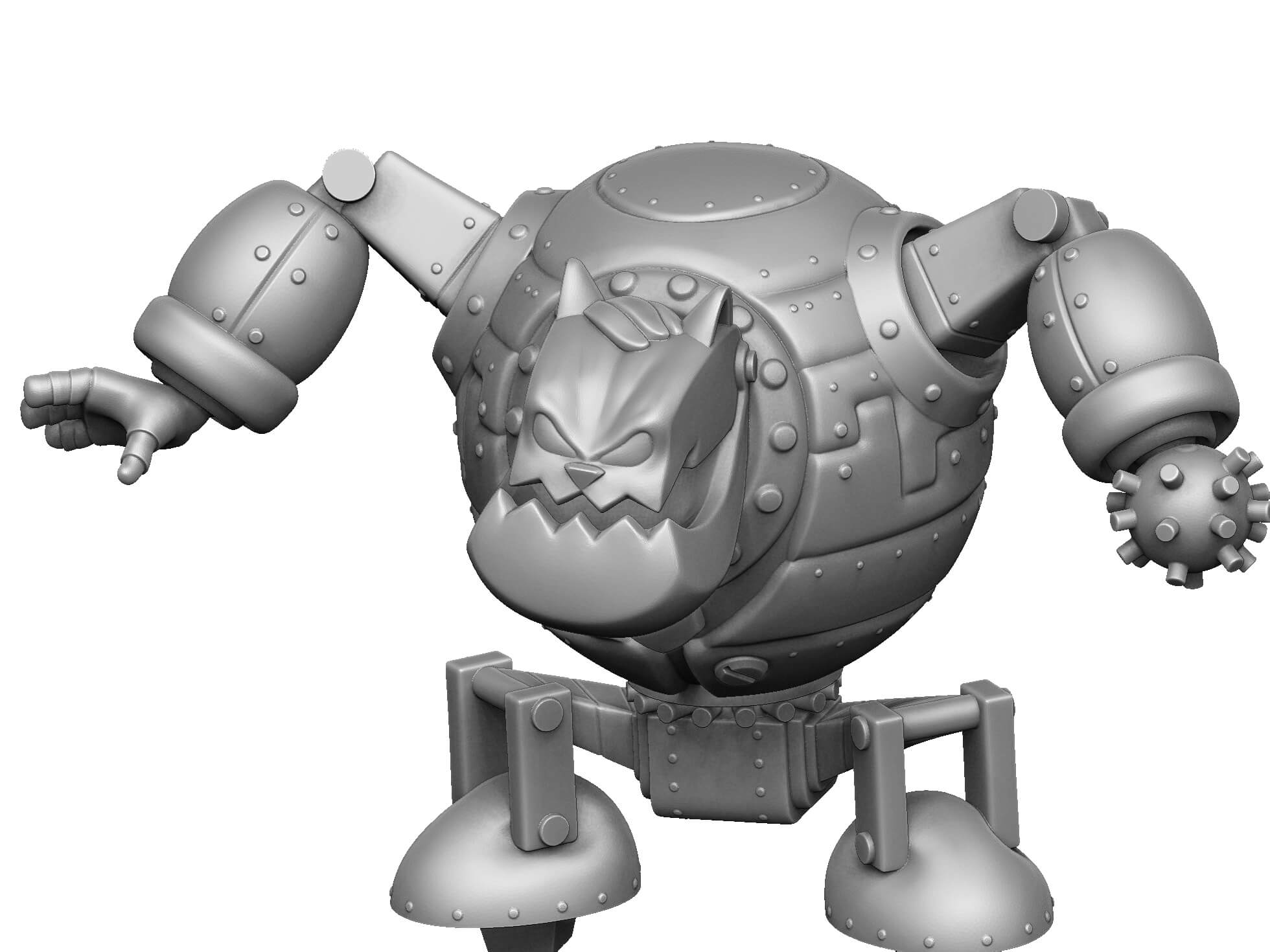 Robot - Fat Cat 3D Model by naeem32