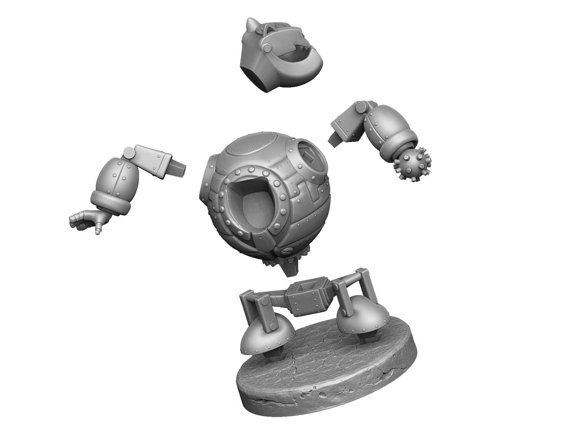 Robot - Fat Cat 3D Model by naeem32