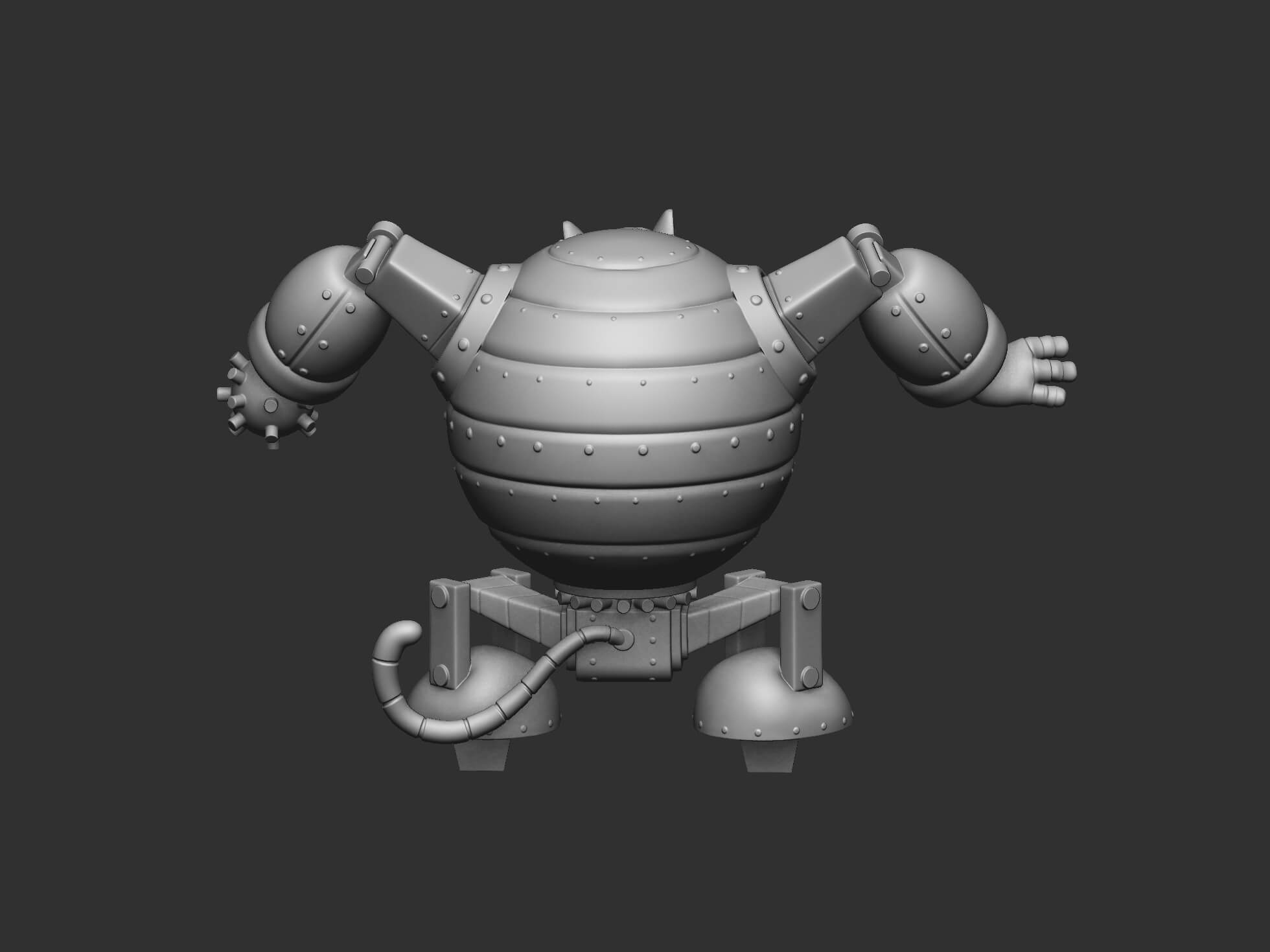 Robot - Fat Cat 3D Model by naeem32