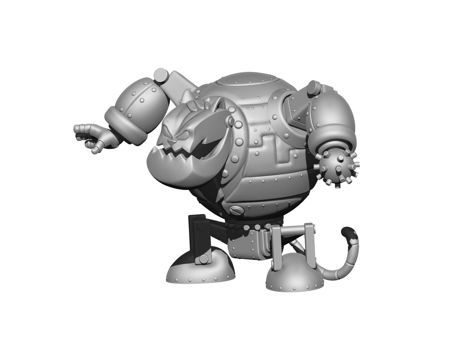 Robot - Fat Cat 3D Model by naeem32