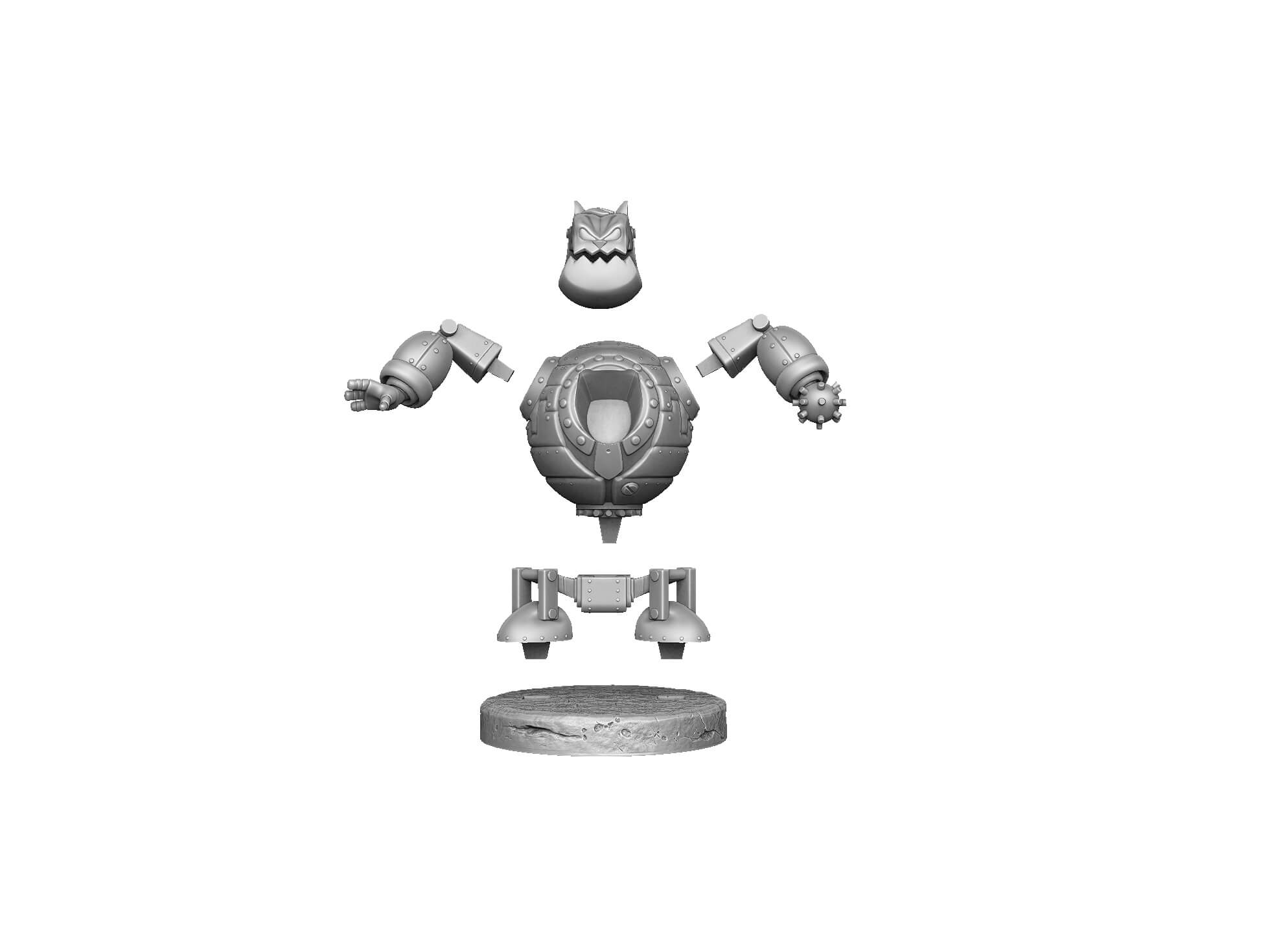 Robot - Fat Cat 3D Model by naeem32