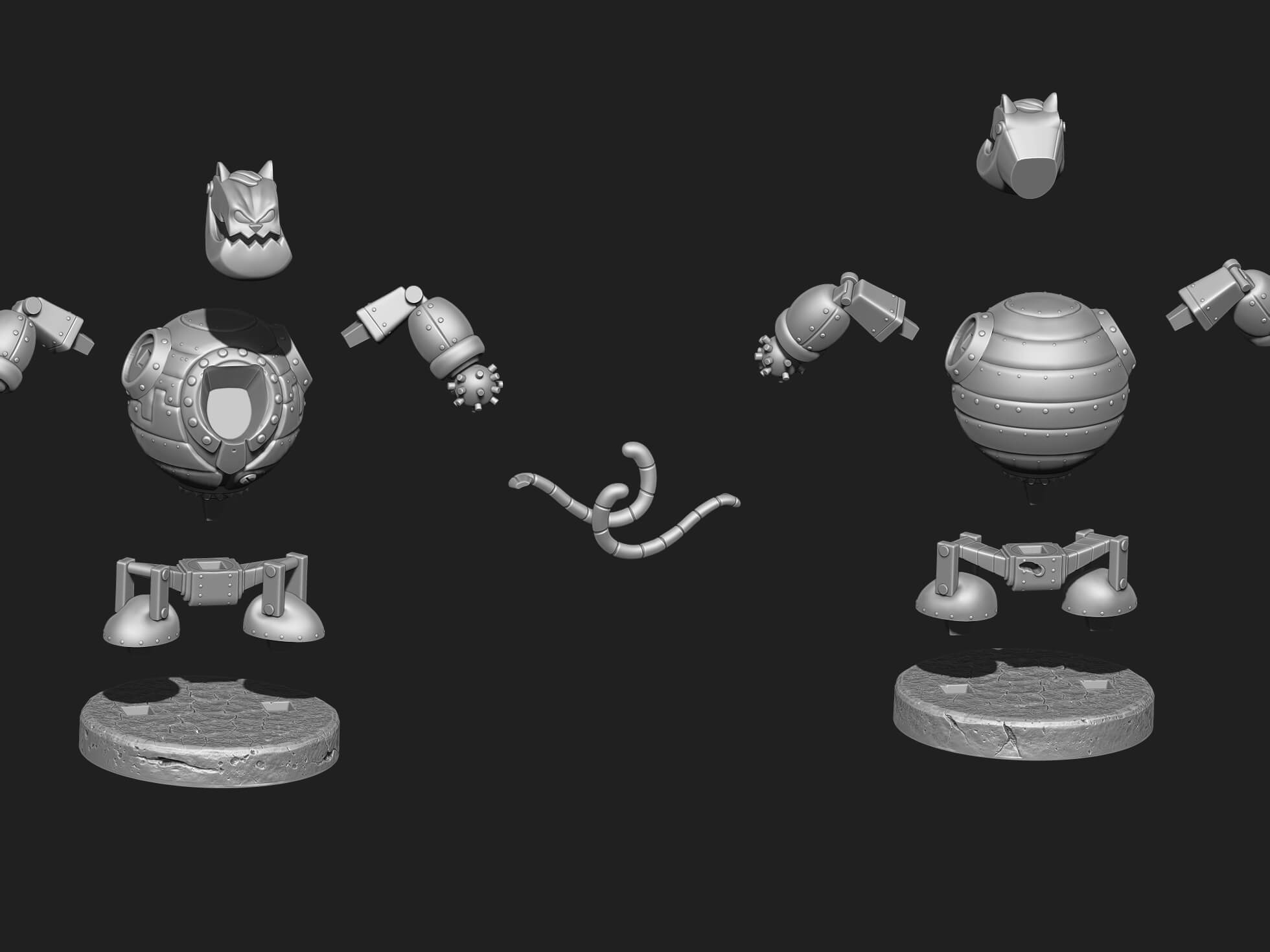 Robot - Fat Cat 3D Model by naeem32