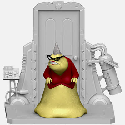 Roz (Monsters, Inc.) - 3D Model by naeem32
