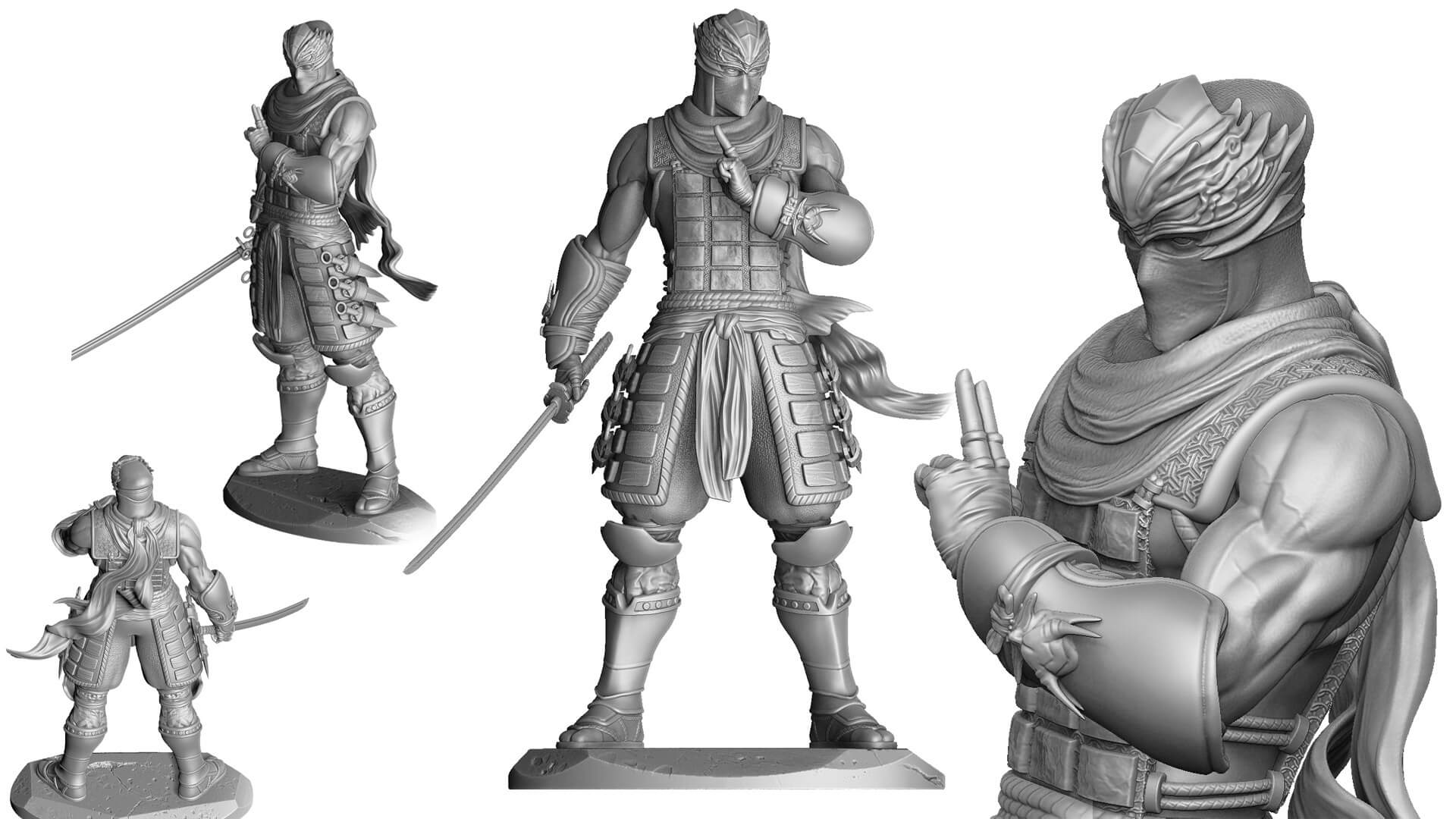 Ryu Hayabusa (Ninja Gaiden) With a Sword 1 - 3D Model by naeem32