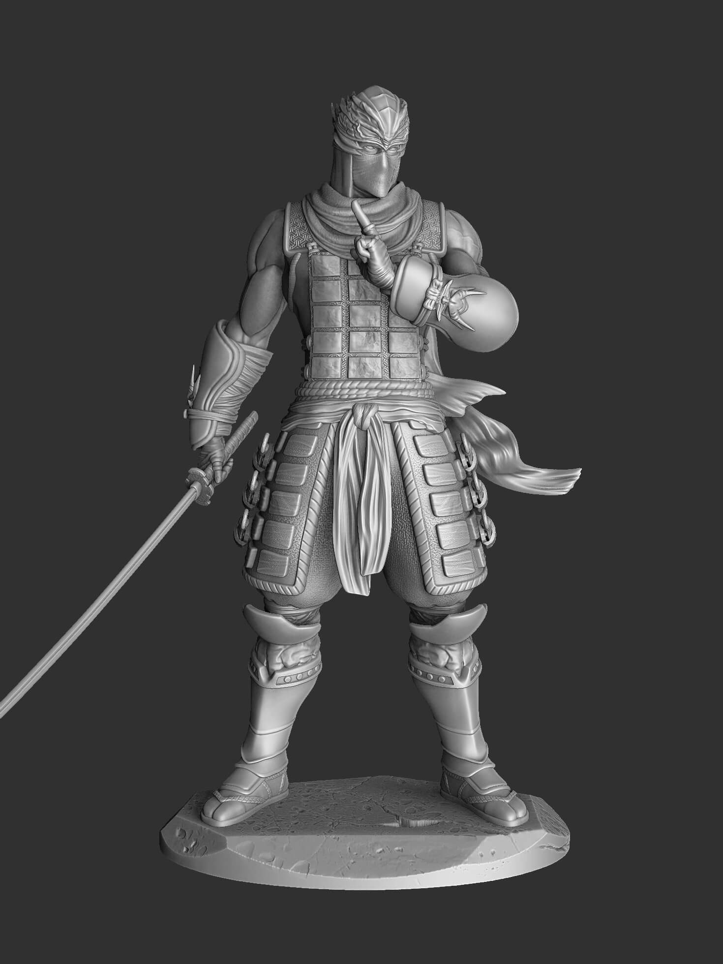 Ryu Hayabusa (Ninja Gaiden) With a Sword 1 - 3D Model by naeem32