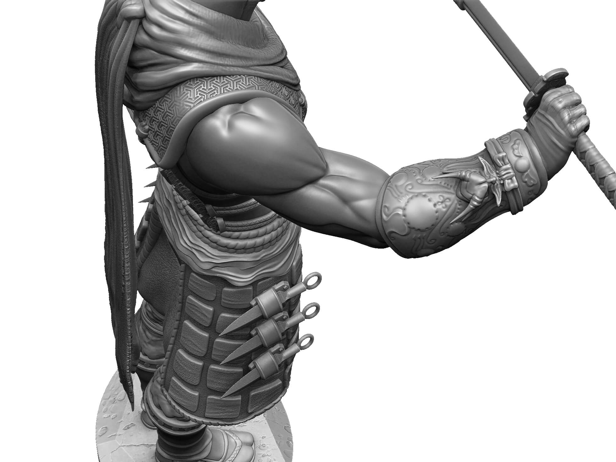 Ryu Hayabusa (Ninja Gaiden) With a Sword 2 - 3D Model by naeem32