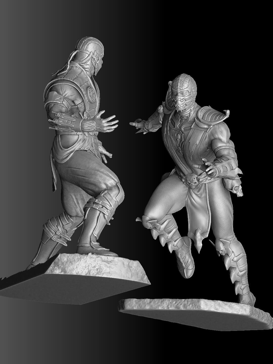 Scorion Vs Sub-Zero (Mortal Kombat) 3D Model by naeem32