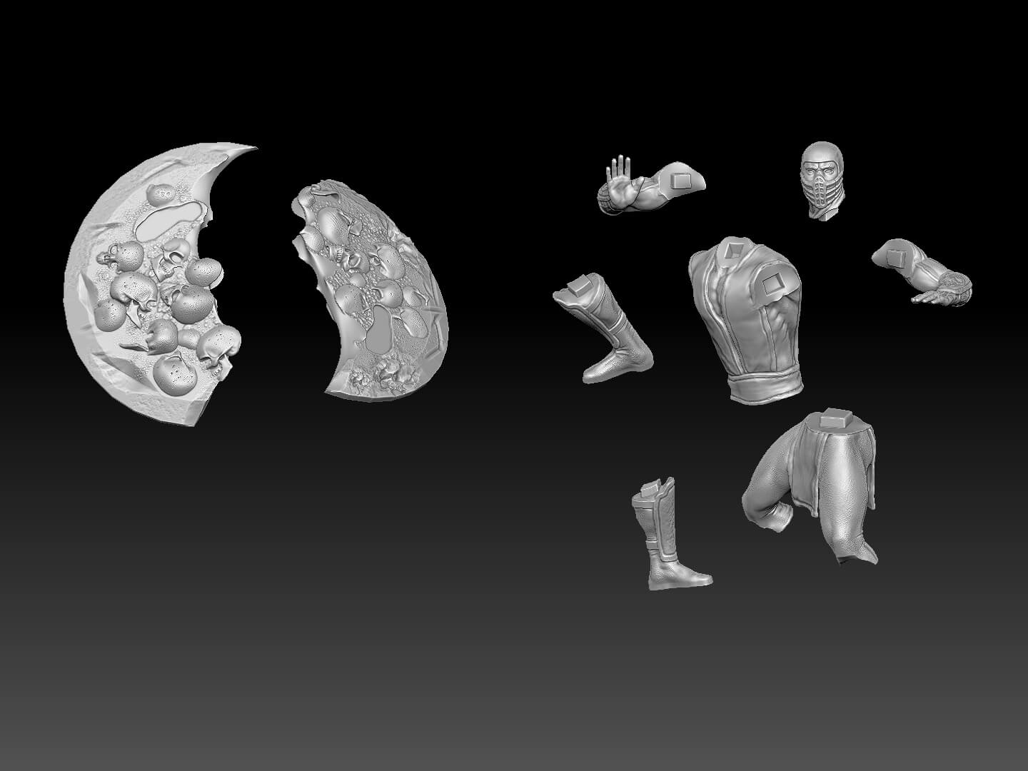 Scorpion. Mortal Kombat 1995 - 3D Model by naeem32