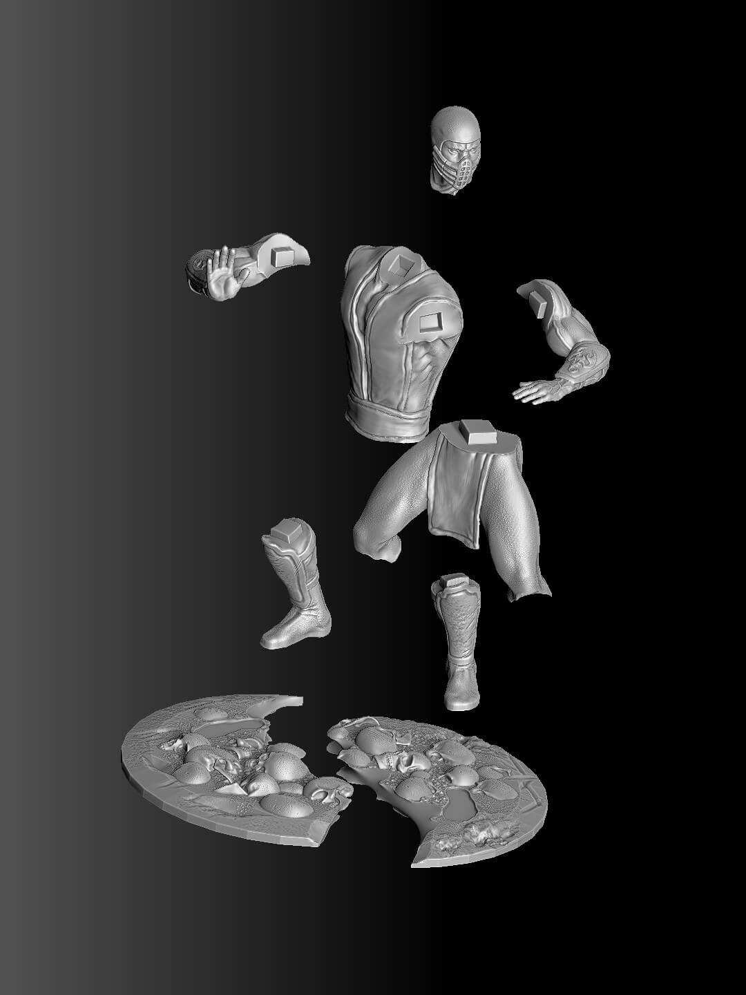 Scorpion. Mortal Kombat 1995 - 3D Model by naeem32