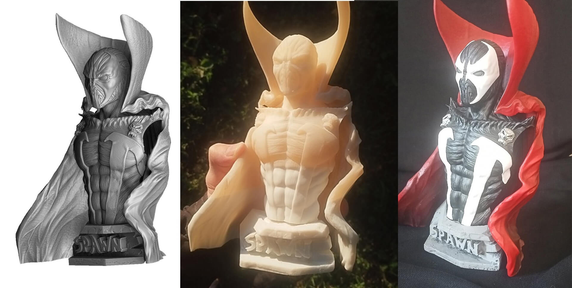 Spawn (Bust) - 3D Model by naeem32