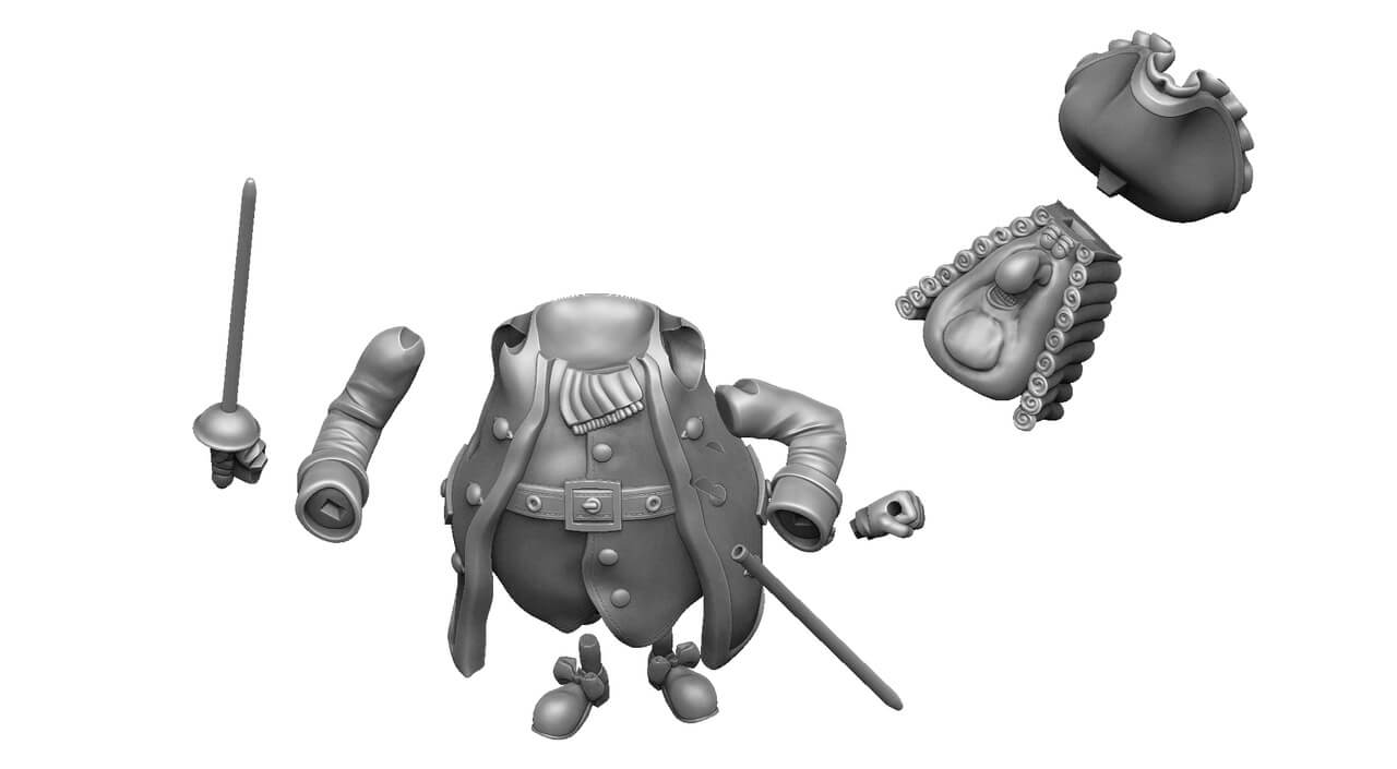 Squire John Trelawney - 3D Model by naeem32